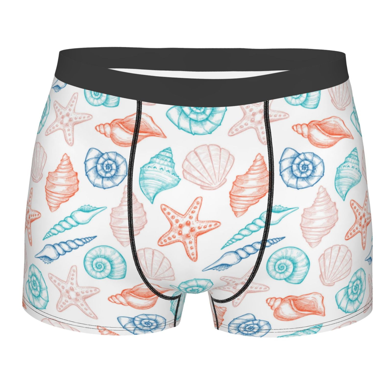 Junzan Colorful Seashells1 Mens Underwear Boxer Briefs For Men’s ...