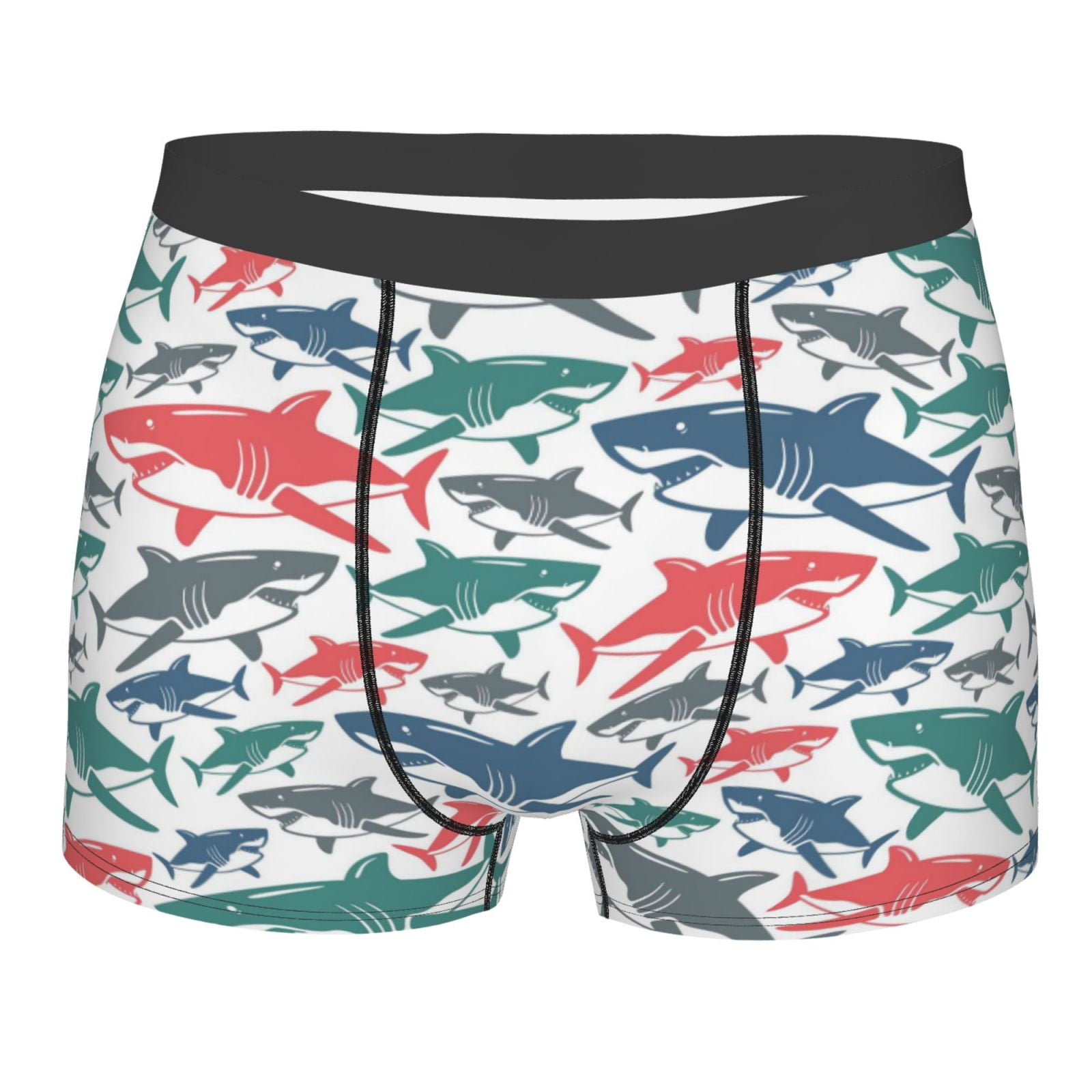 Junzan Colorful Shark Mens Underwear Boxer Briefs For Men’s - Small ...
