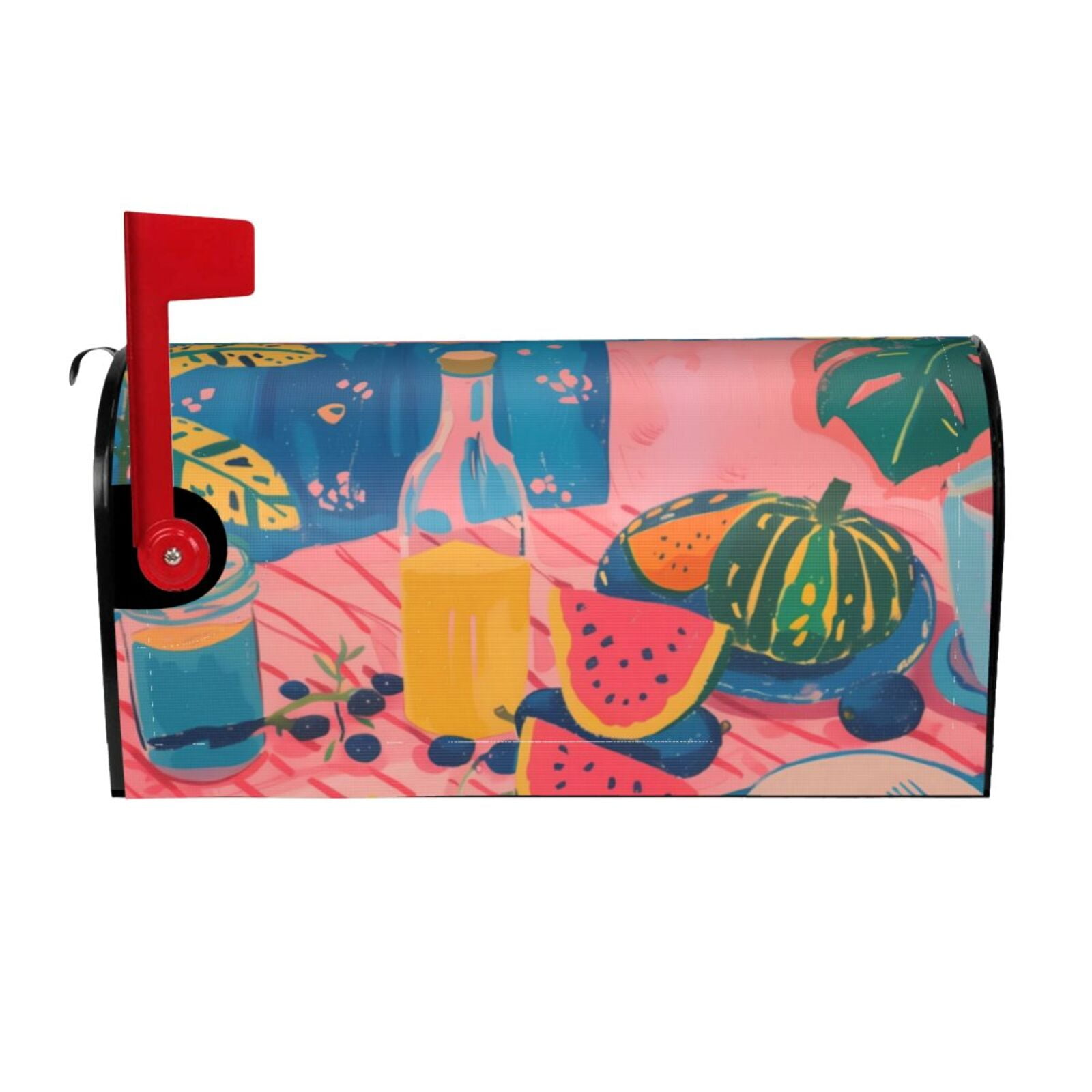 Junzan Colorful Summer Fruit Table Pattern Mailbox Covers,Magnetic ...