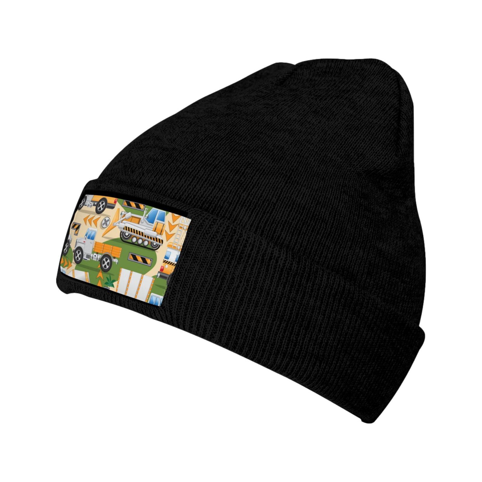 Junzan Construction Machinery1 Mens Winter Hats Thick Knit Cuff Beanie ...