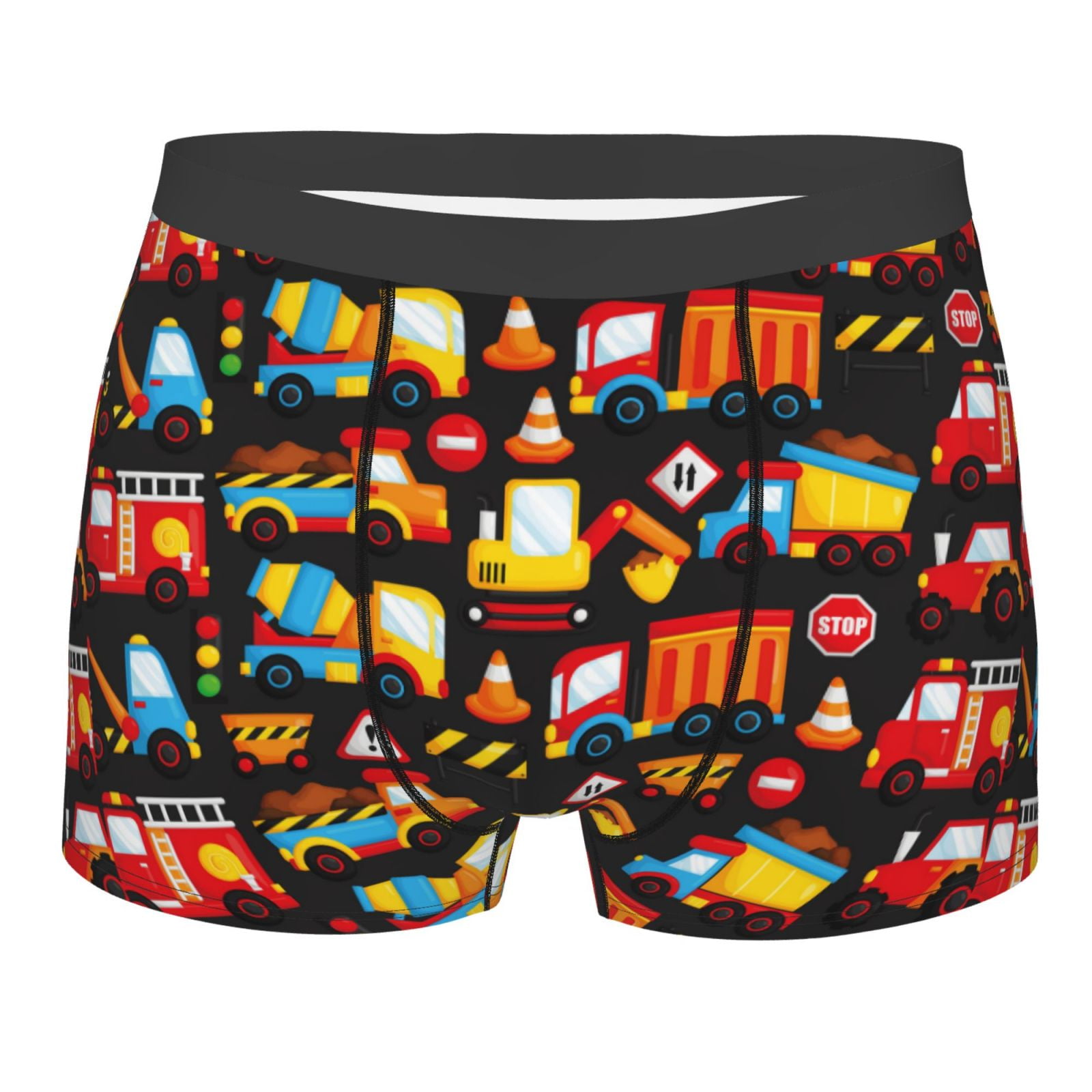 Junzan Construction Truck Mens Underwear Boxer Briefs For Men’s - Small ...