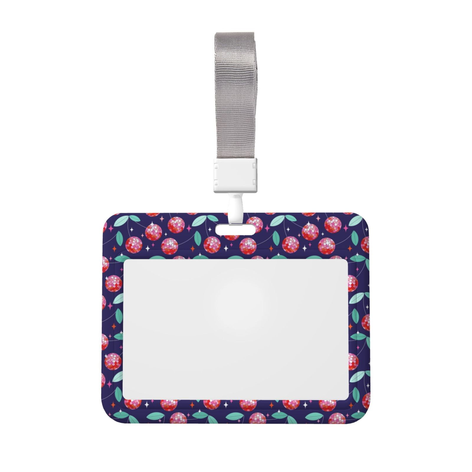Junzan Cool Mirror Cherries ID Badge Holder with Windows Key Card Work ...