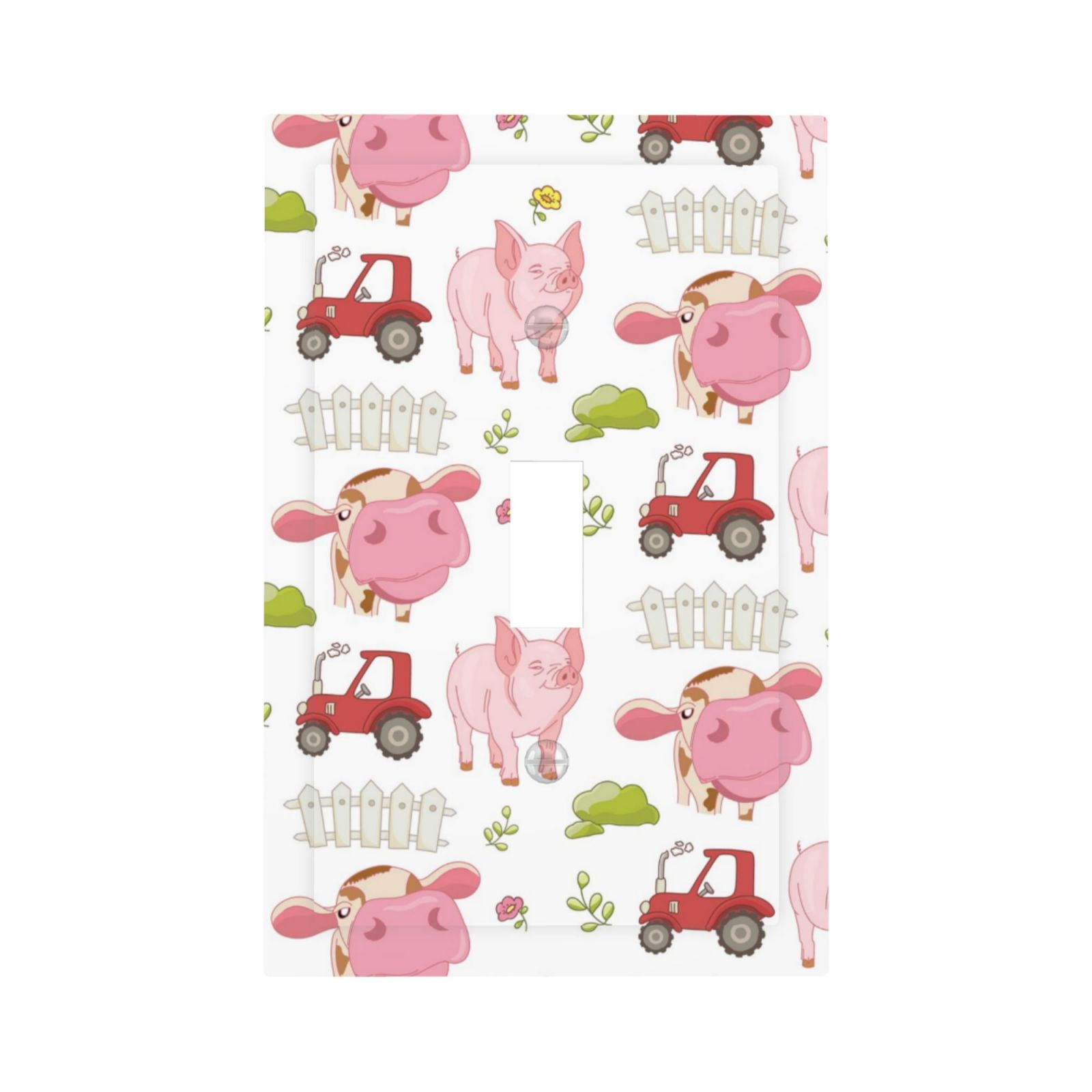 Junzan Cow And Pig for Electrical Outlet Covers, 5" x 3" Electric ...