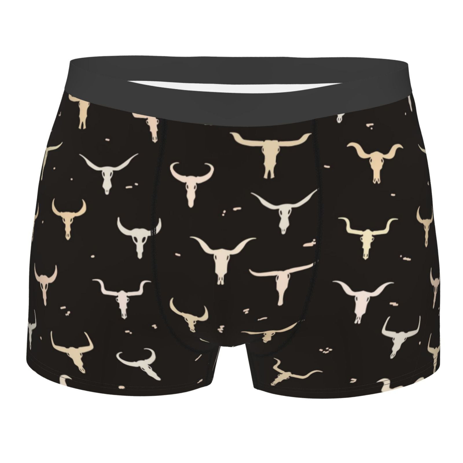 Junzan Cow Skulls Mens Underwear Boxer Briefs For Men’s - Large ...