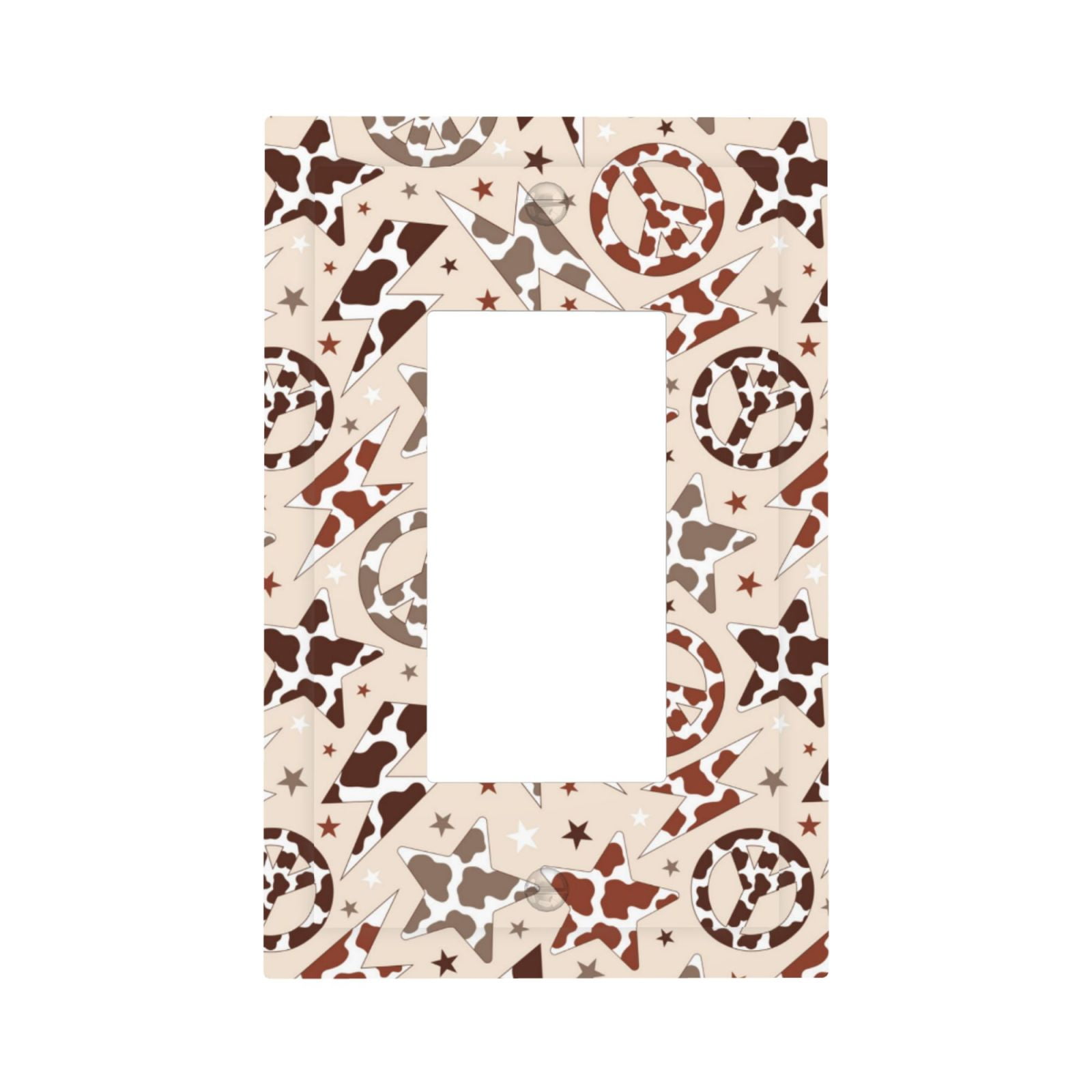 Junzan Cow Spots And Peace for Electrical Outlet Covers, 5" x 3 ...