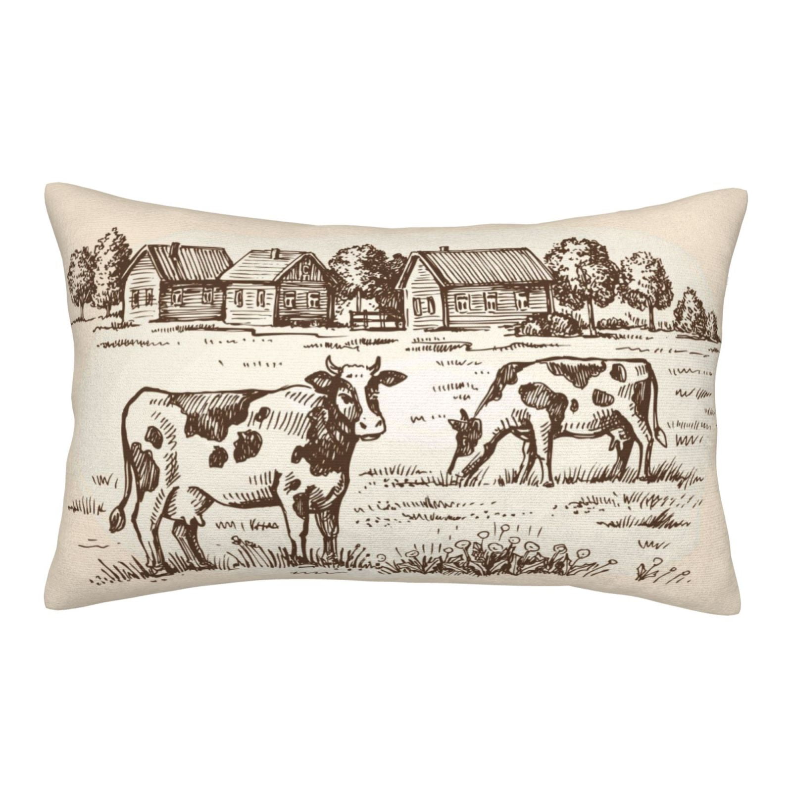 Junzan Cows On The Farm Pillow Cases Standard Size, with Envelope ...
