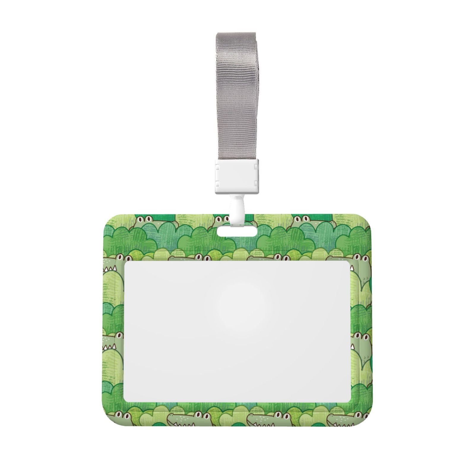 Junzan Crocodile And Bush ID Badge Holder with Windows Key Card Work ...