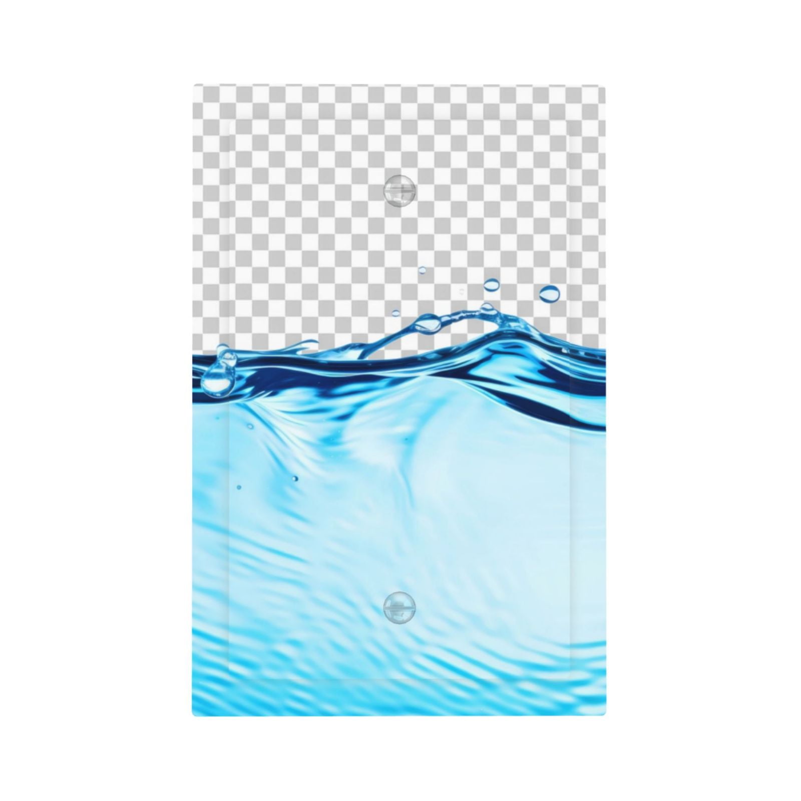 Junzan Crystal Clear Water Splash for Electrical Outlet Covers, 5" x 3 ...