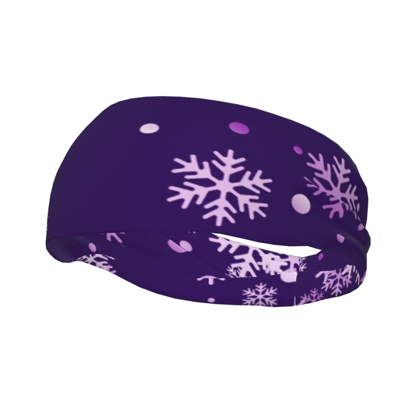 Junzan Crystal Purple Snowflake for Sweatbands Sports Headband for Men ...