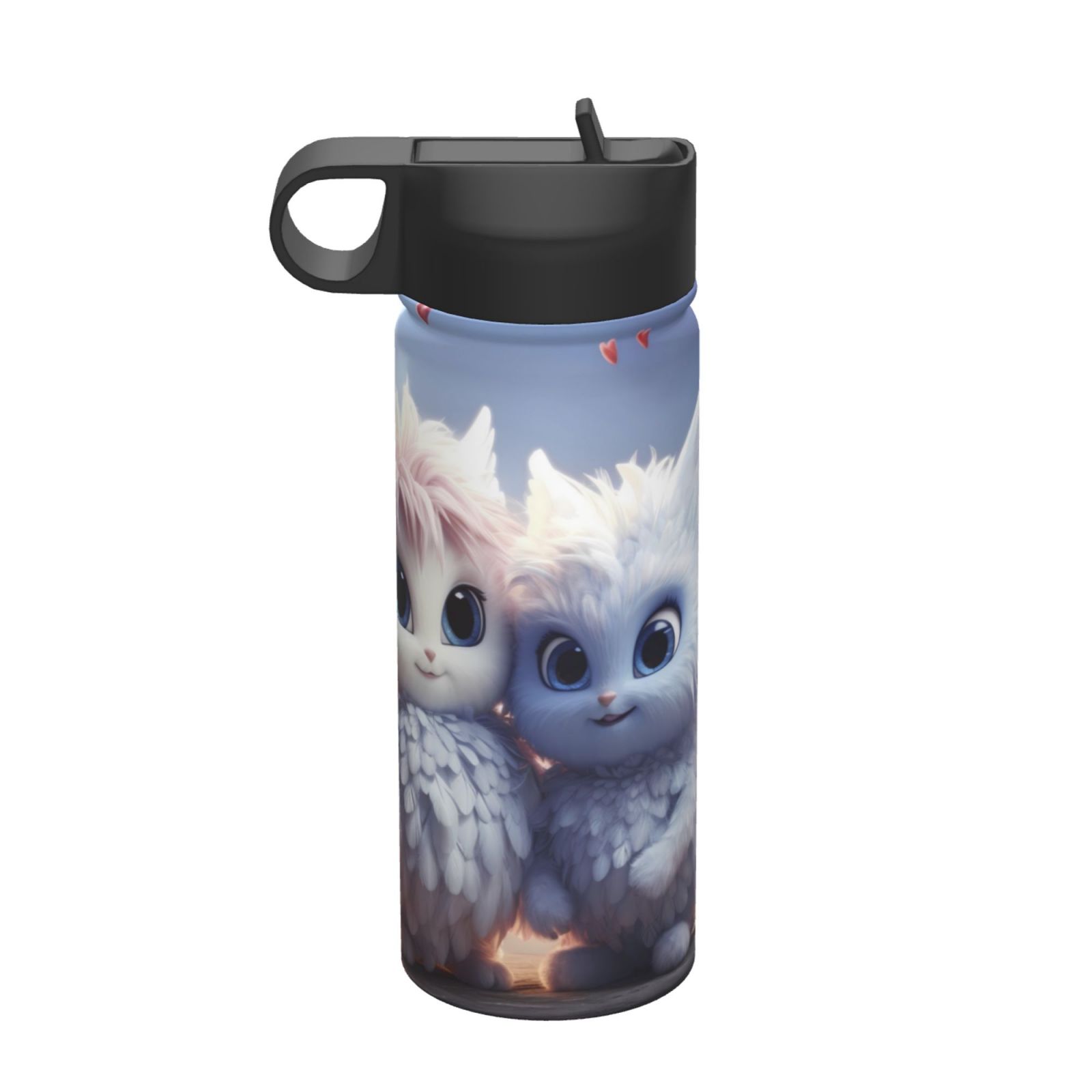 Junzan Cute Animal Couple Pattern Stainless Steel Sports Water Cup ...