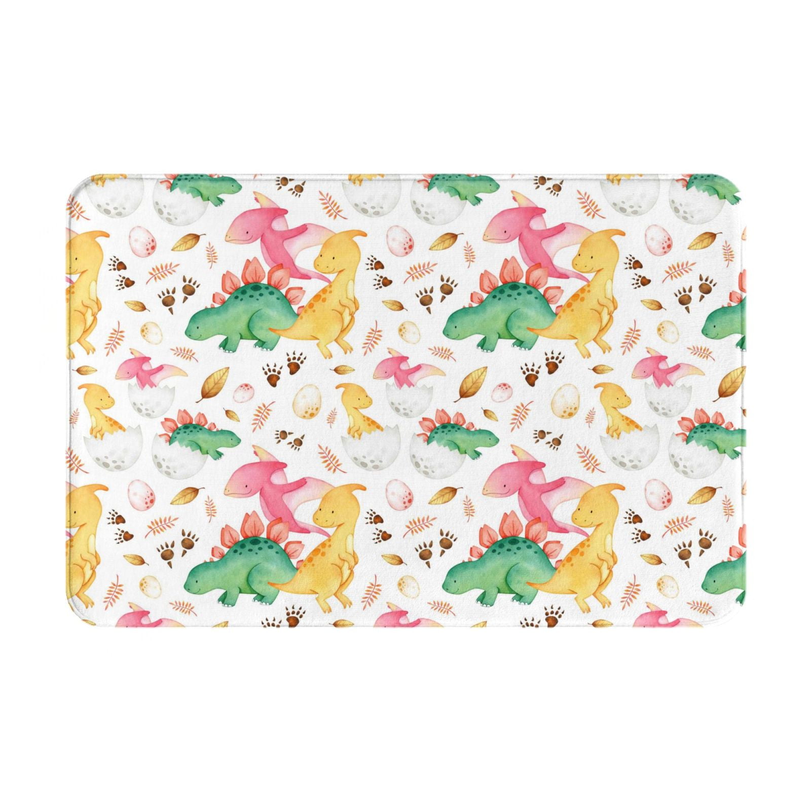 Junzan Cute Baby Dinosaurs Custom Funny Welcome Doormat Personalized ...