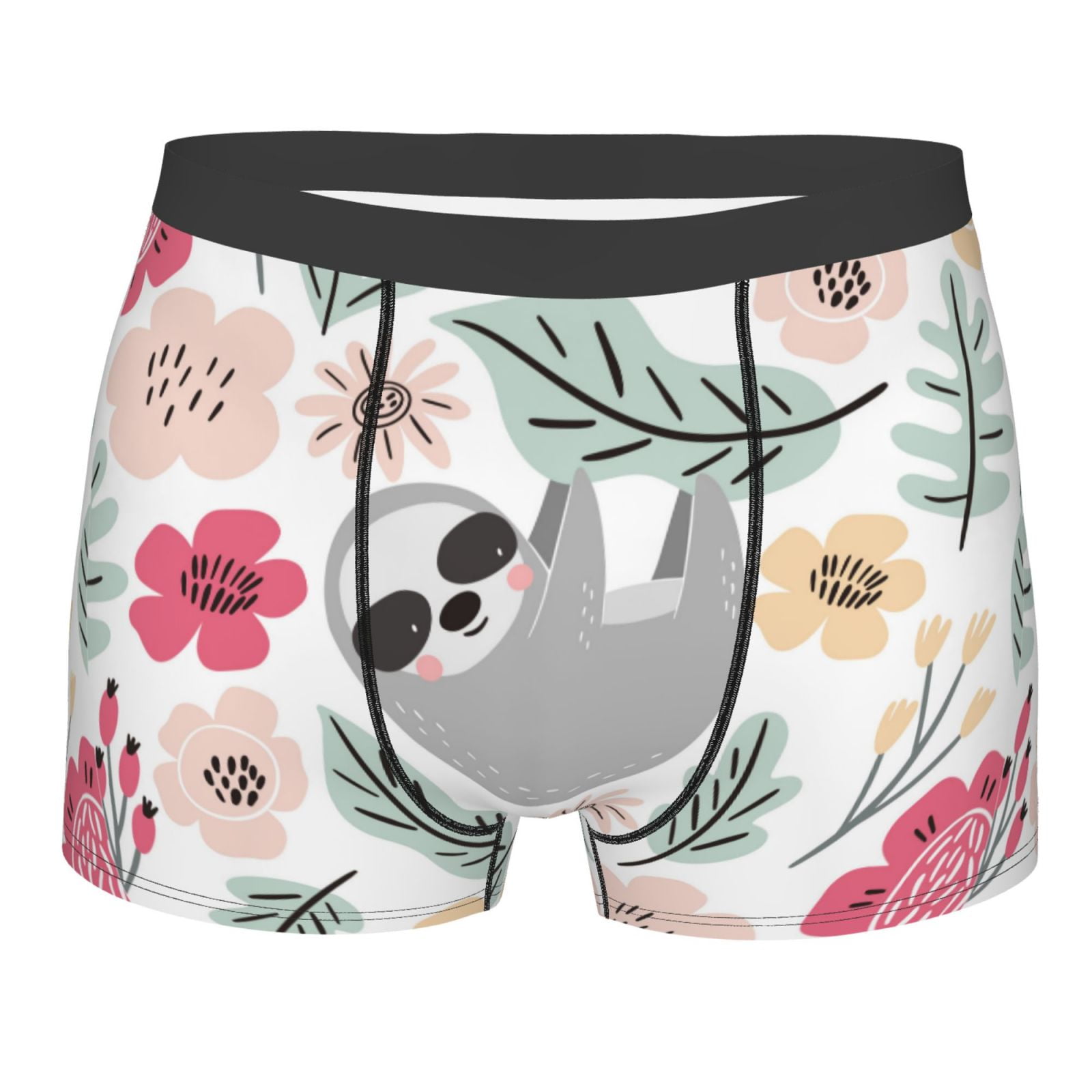 Junzan Cute Cartoon Sloth Mens Underwear Boxer Briefs For Men’s - Small ...