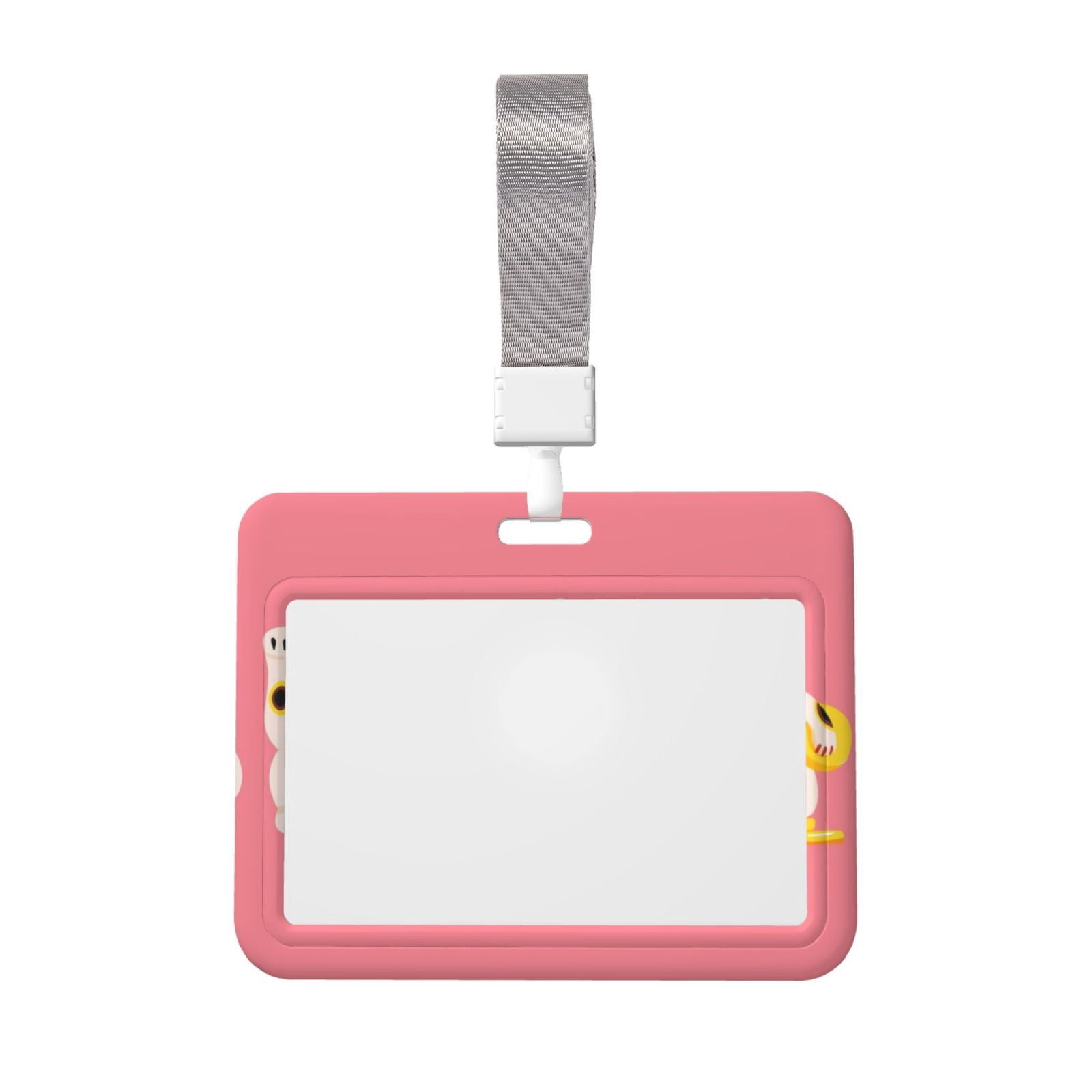 Junzan Cute Cat Id Badge Holder With Windows Key Card Work Badge Sleeve ...