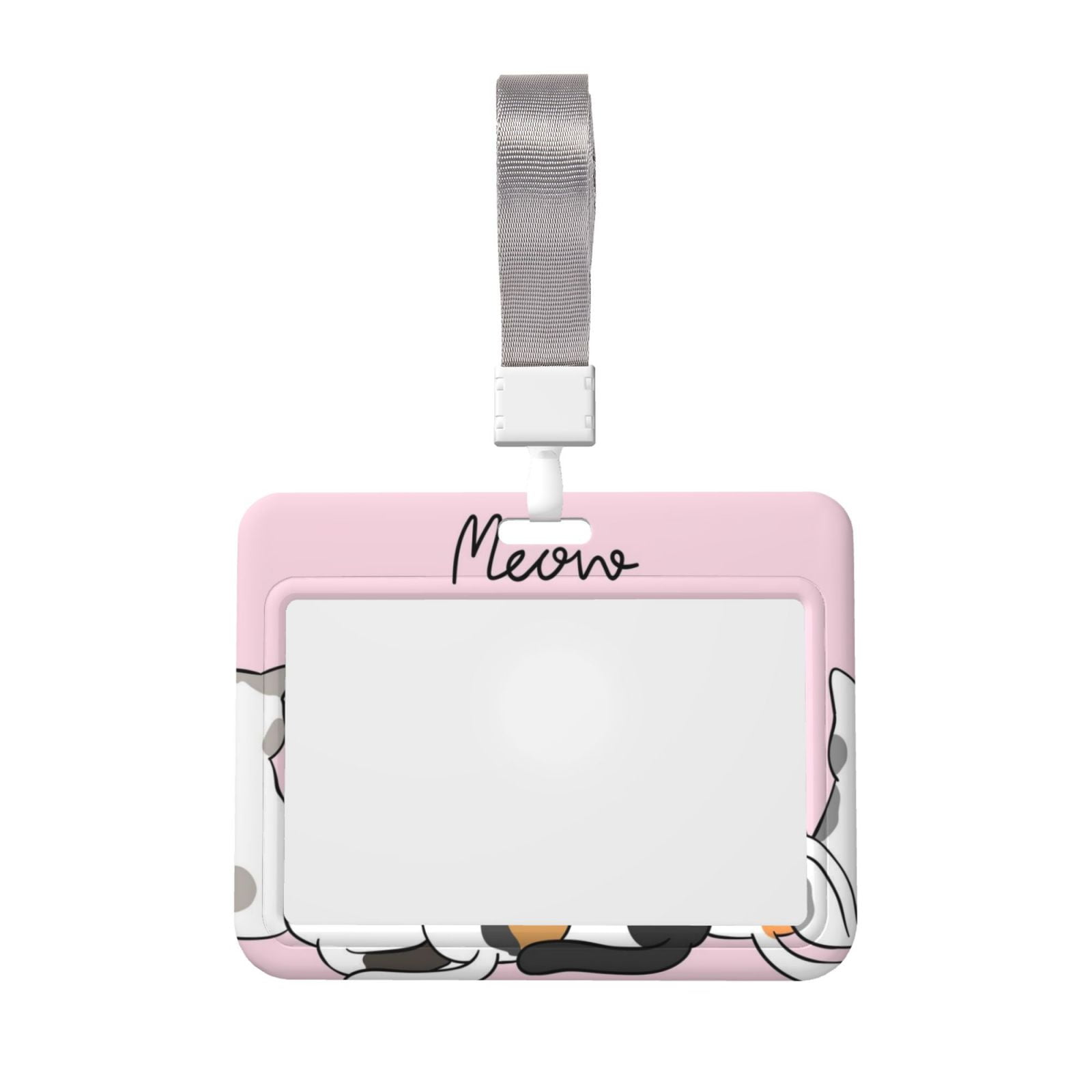 Junzan Cute Cats Id Badge Holder With Windows Key Card Work Badge ...