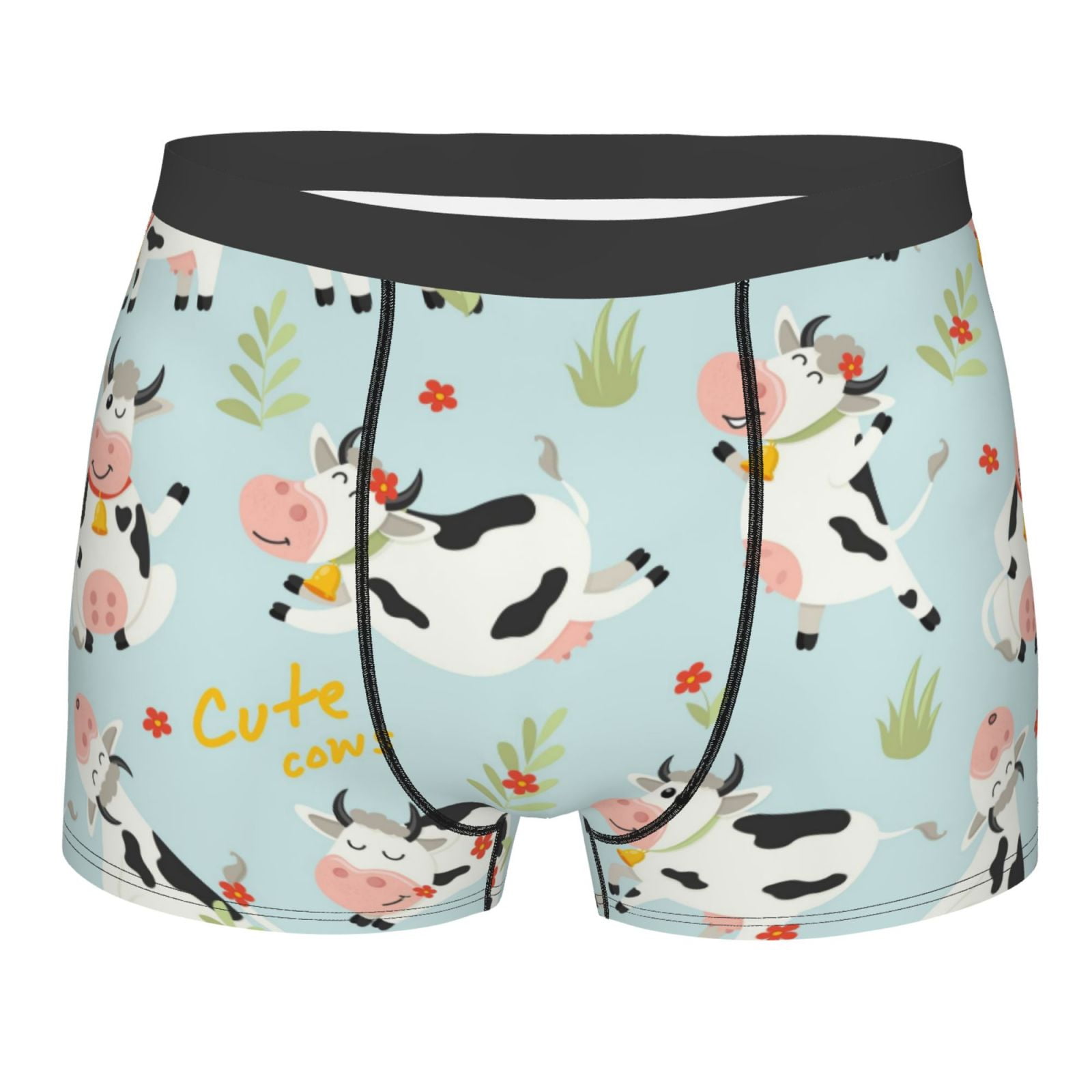 Junzan Cute Cows Mens Underwear Boxer Briefs For Men’s - Small ...