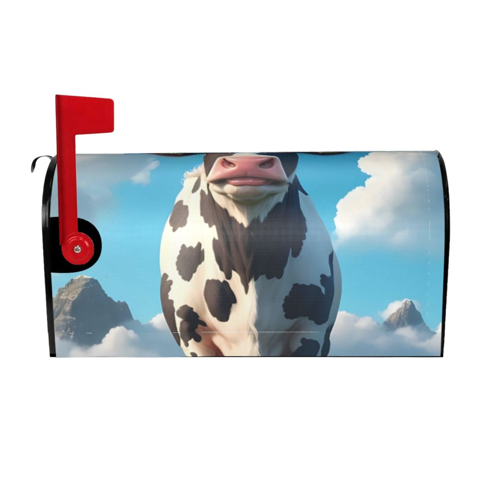 Junzan Cute Daisy Cow A Pattern Mailbox Covers,Magnetic Mailbox ...