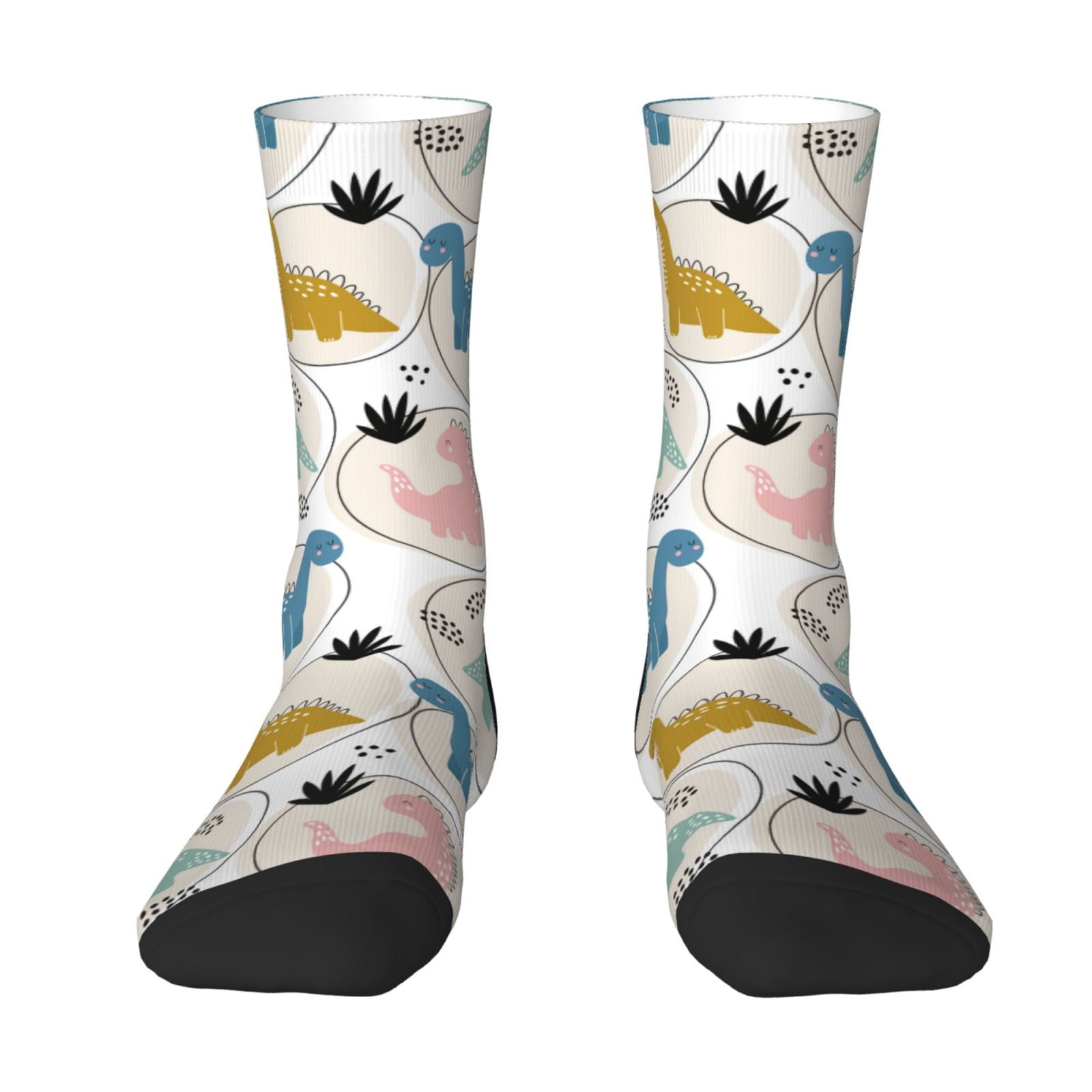 Junzan Cute Dinosaurs Mens Funny Socks For Men Women Colorful Fun ...