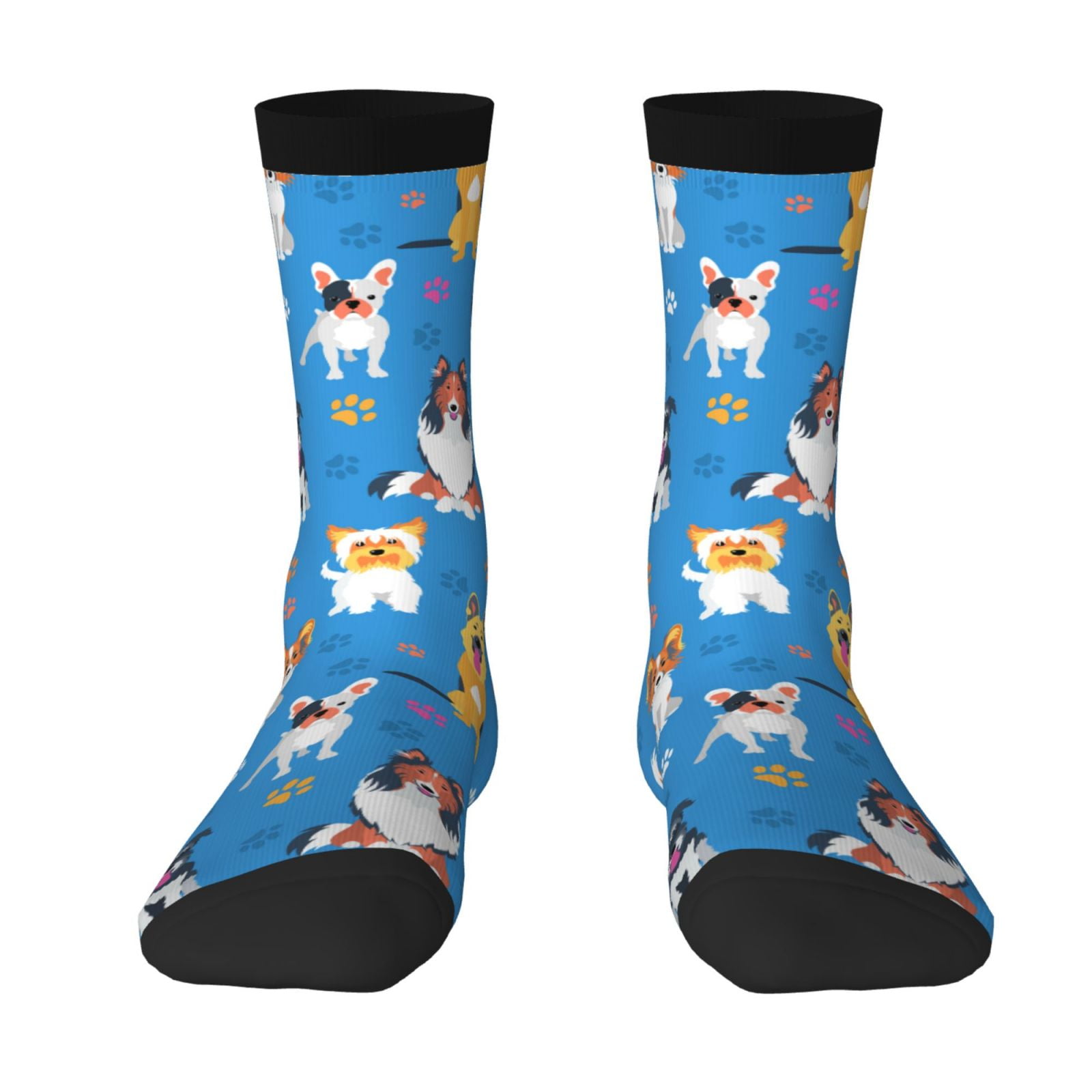 Junzan Cute Dogs Mens Funny Socks For Men Women Colorful Fun Novelty ...
