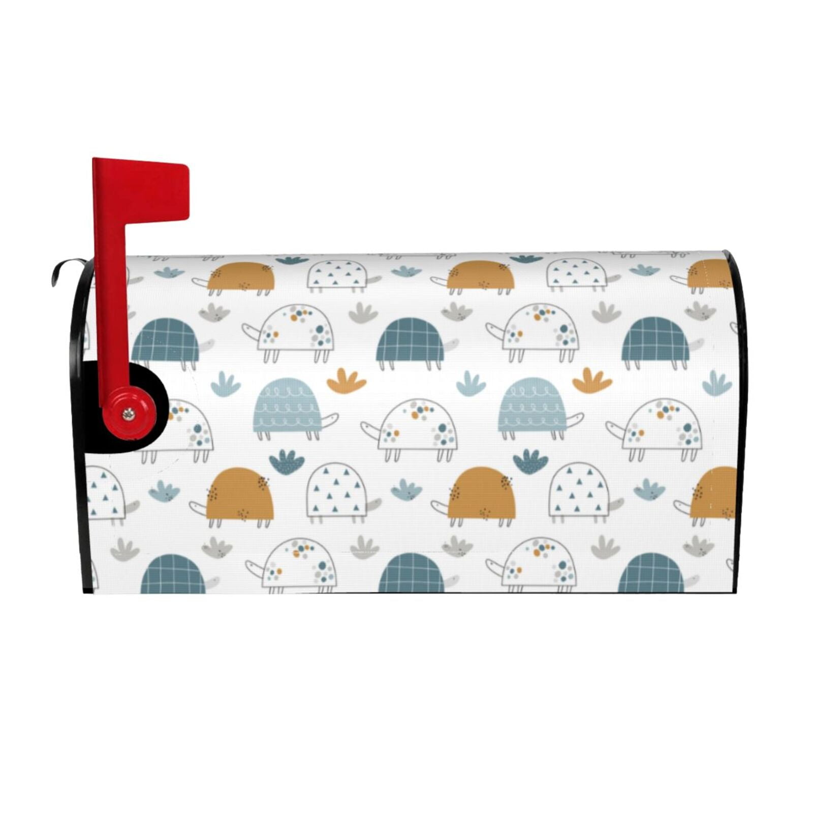 Junzan Cute Doodle Turtles Pattern Mailbox Covers,Magnetic Mailbox ...