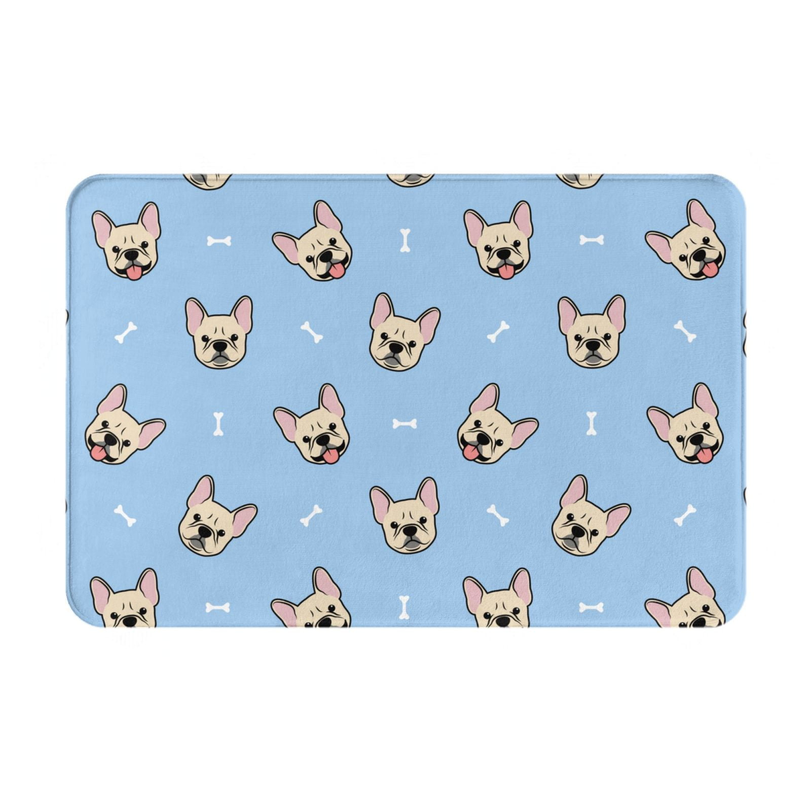 Junzan Cute French Bulldog Custom Funny Welcome Doormat Personalized ...