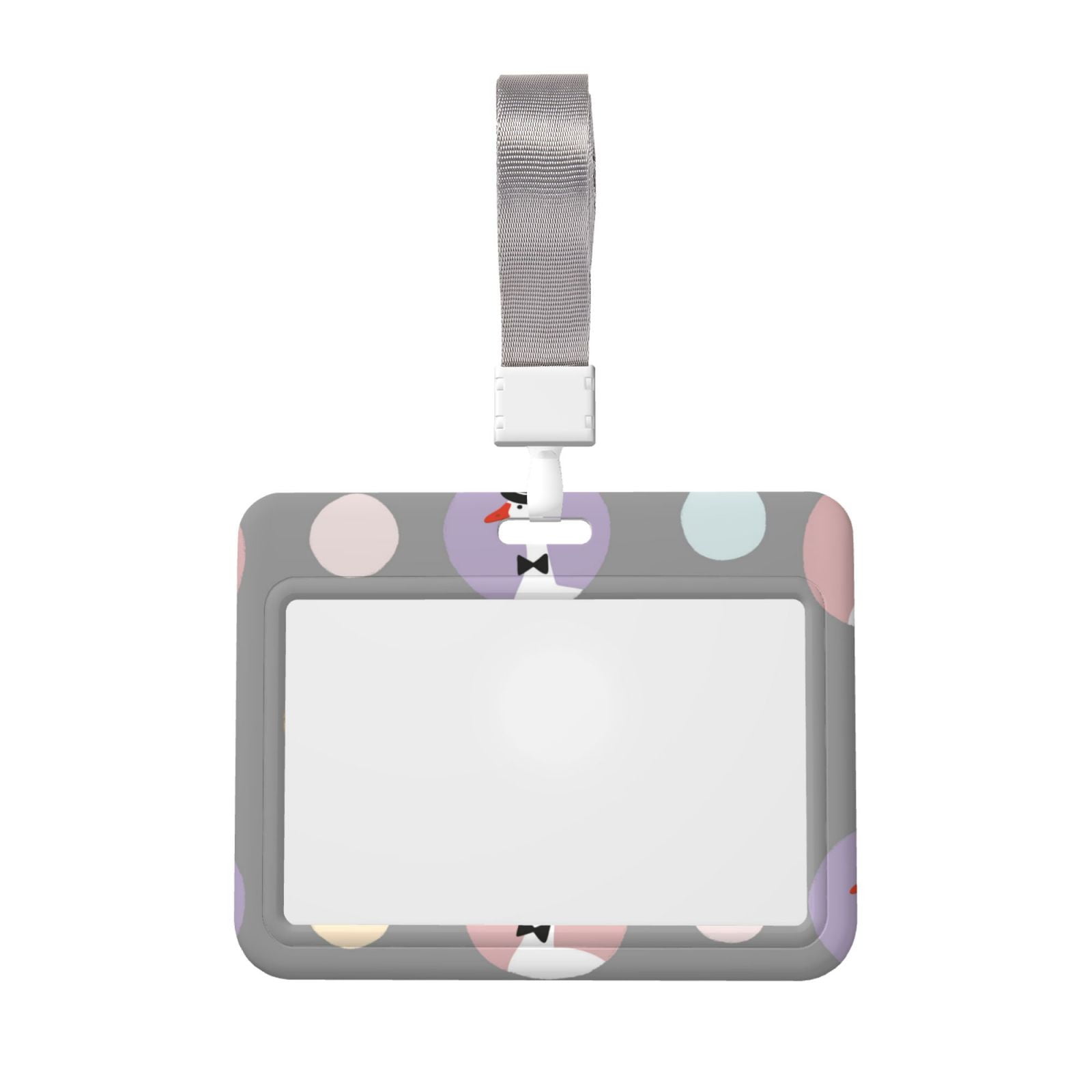 Junzan Cute Geese Id Badge Holder With Windows Key Card Work Badge ...