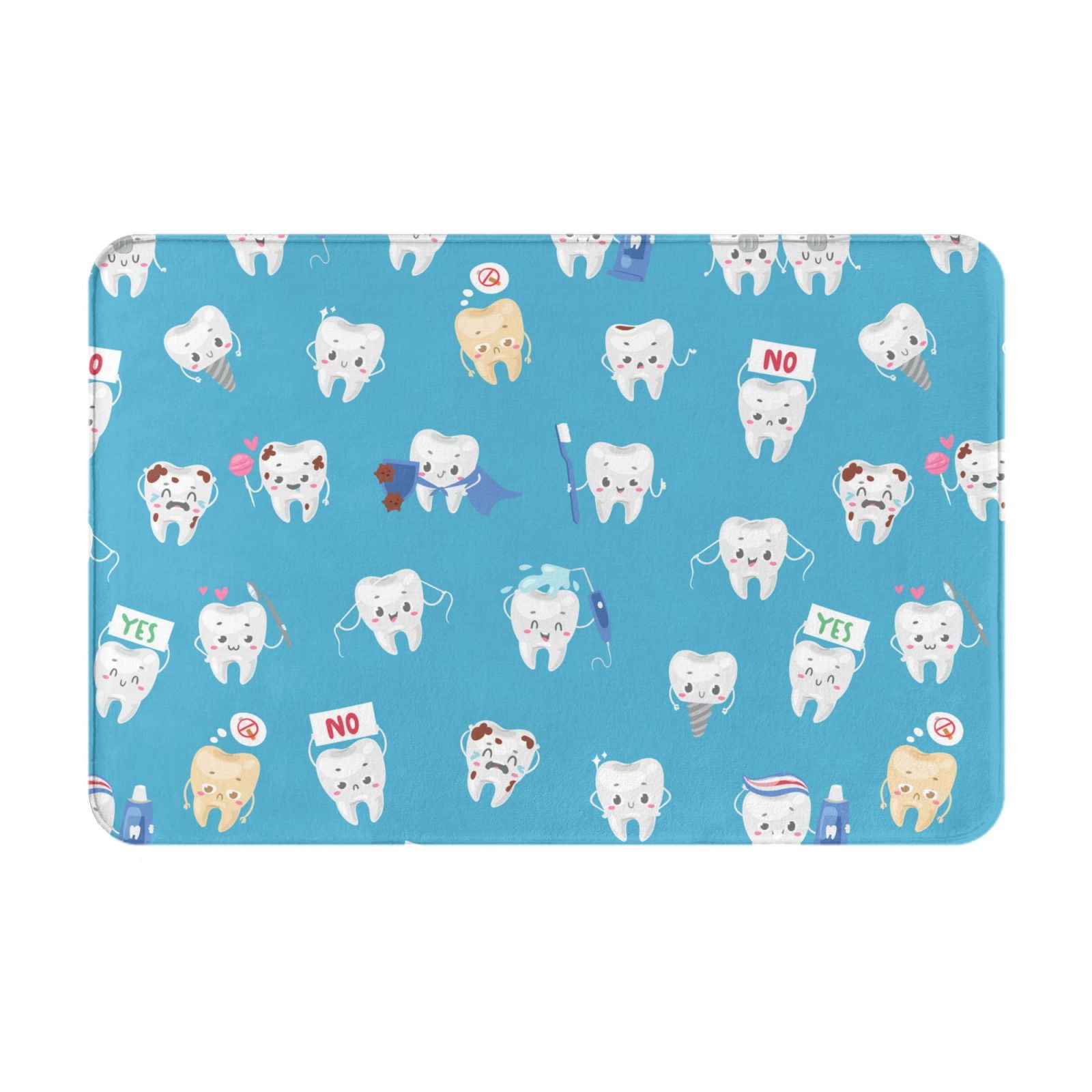 Junzan Cute Healthy Teeth Custom Funny Welcome Doormat Personalized ...
