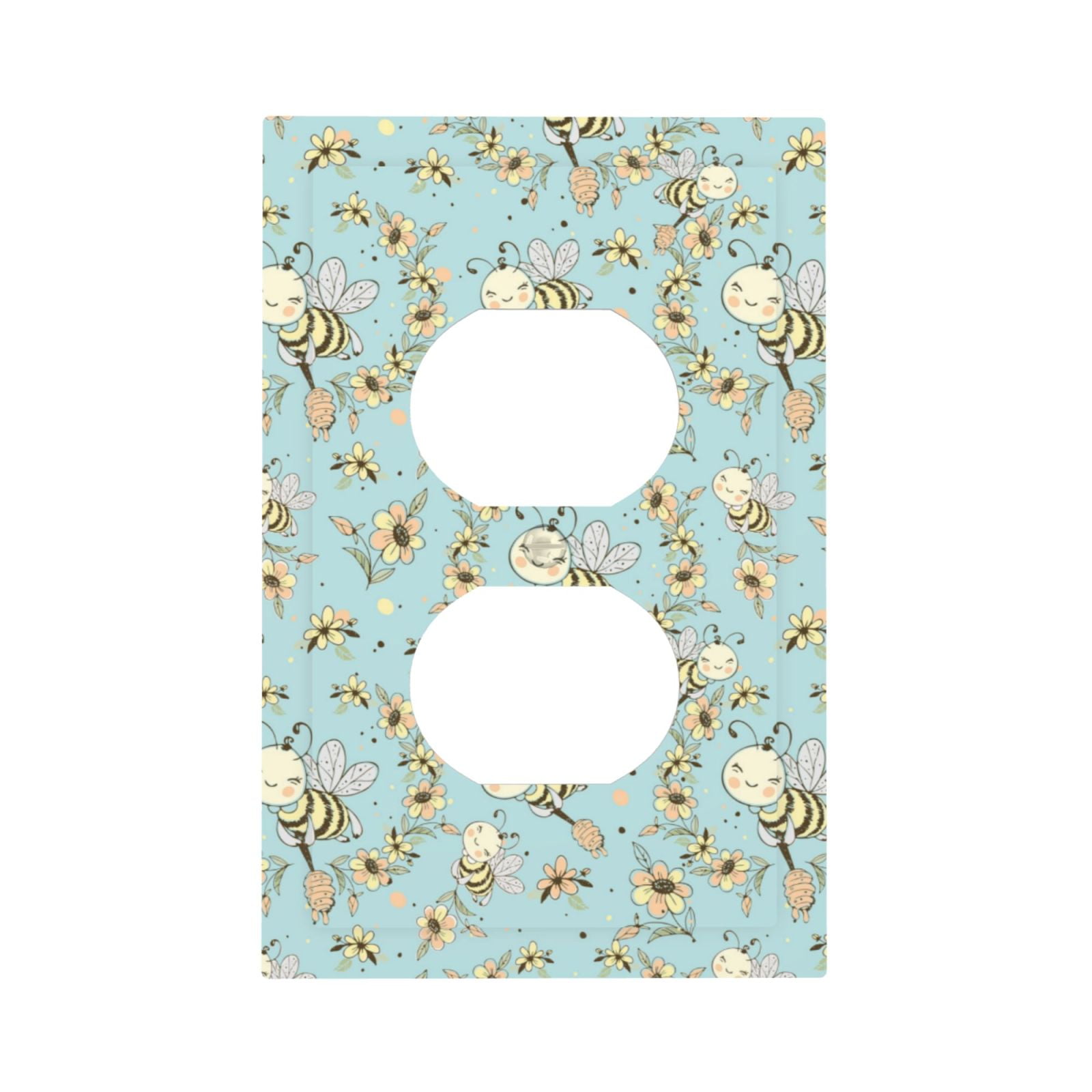 Junzan Cute Honeybees for Electrical Outlet Covers, 5" x 3" Electric ...
