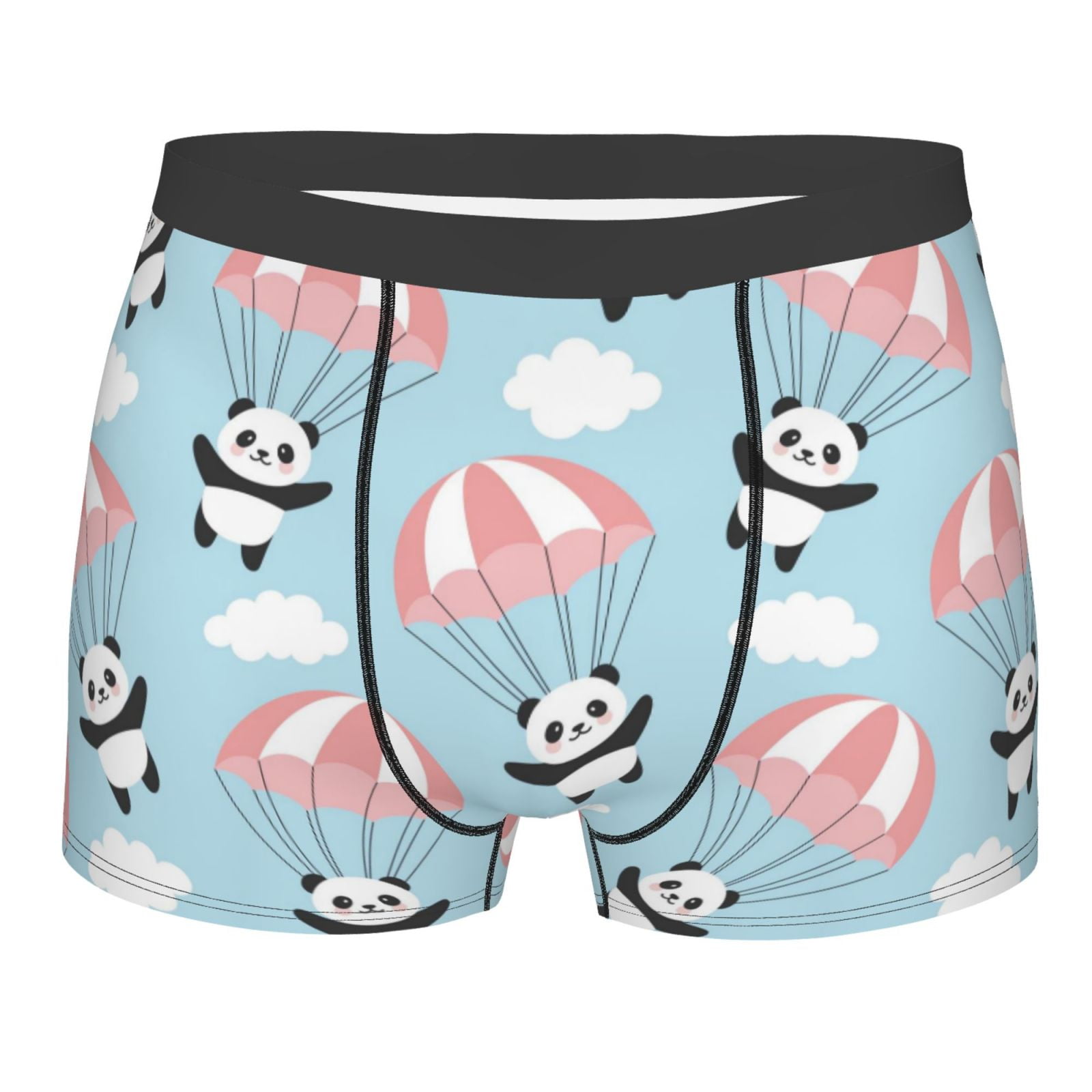 Junzan Cute Panda Flying In The Sky Mens Underwear Boxer Briefs For Men ...