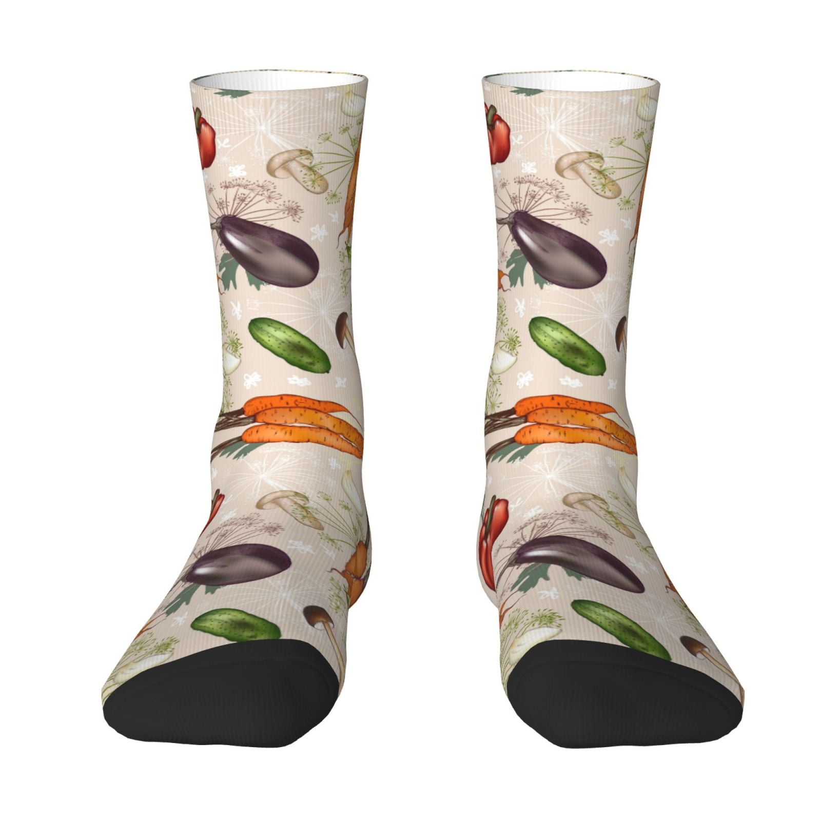 Junzan Cute Vegetables Mens Funny Socks For Men Women Colorful Fun ...