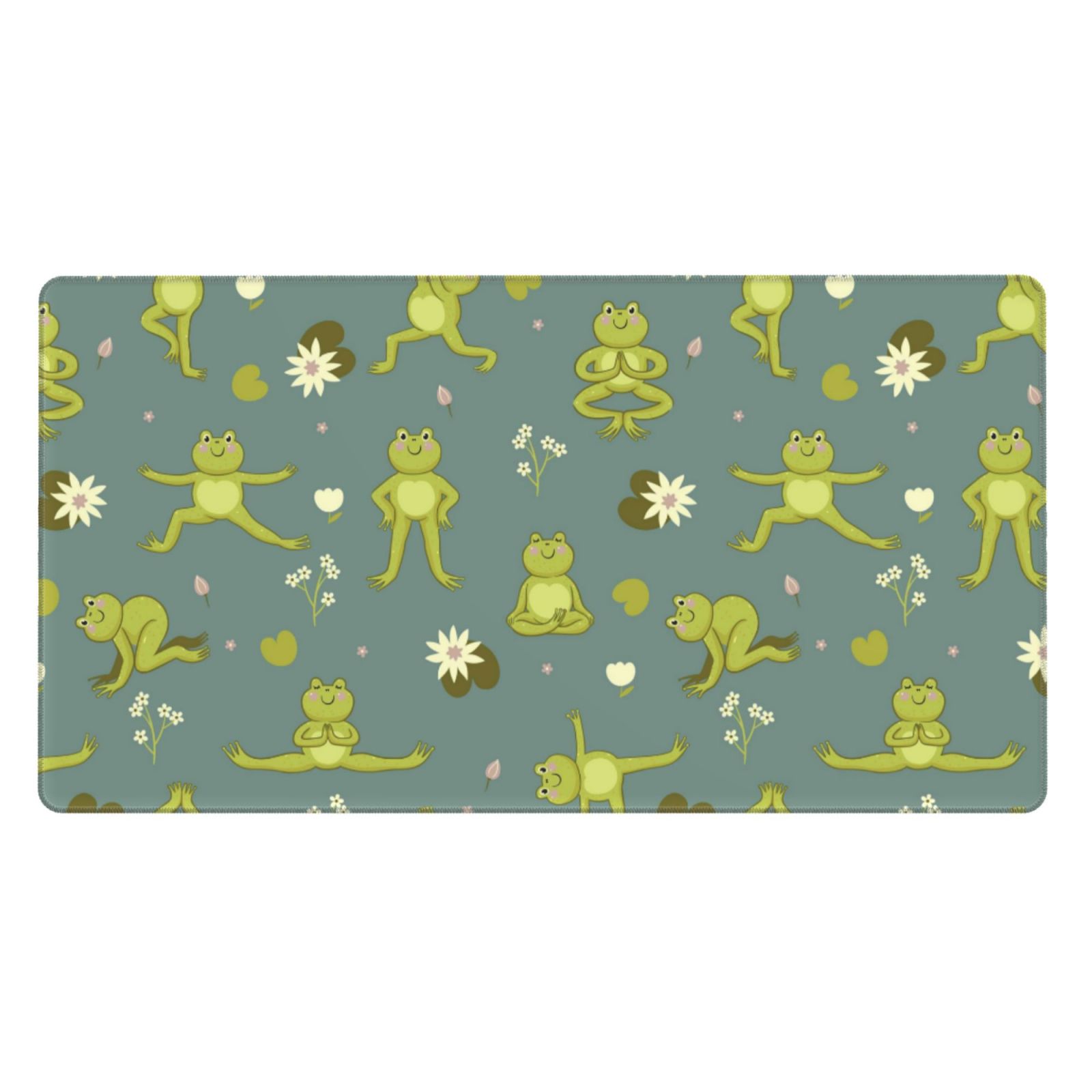 Junzan Cute Yoga Frogs Extra Large Mouse Pad For Boys Girl Men Women ...