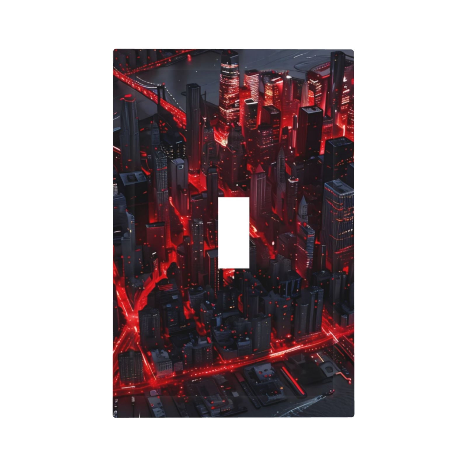 Junzan Cyberpunk Cityscape Lights for Electrical Outlet Covers, 5" x 3 ...