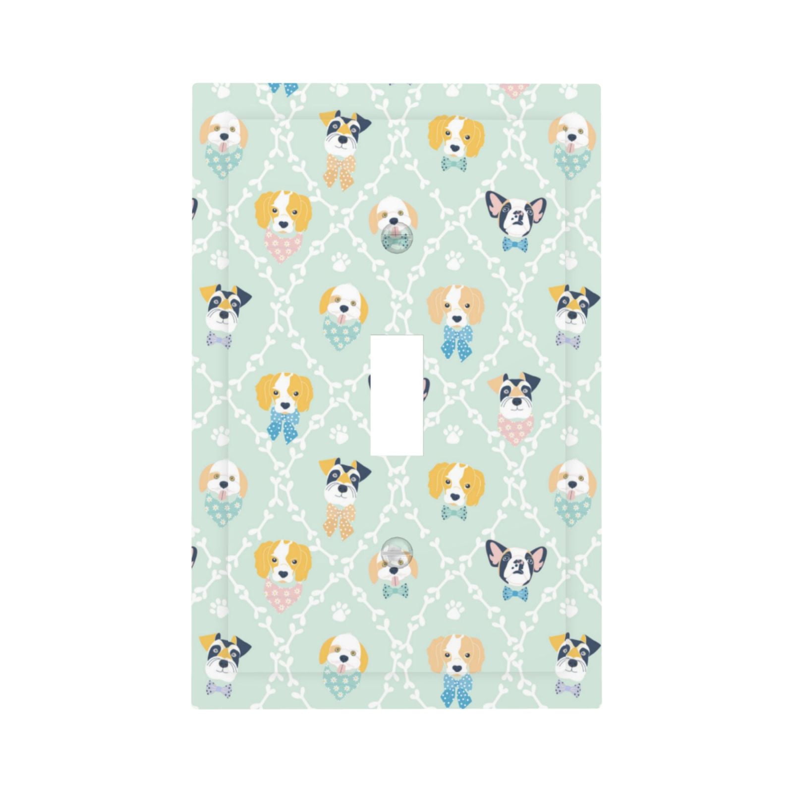 Junzan Different Breeds of Dogs for Electrical Outlet Covers, 5" x 3 ...