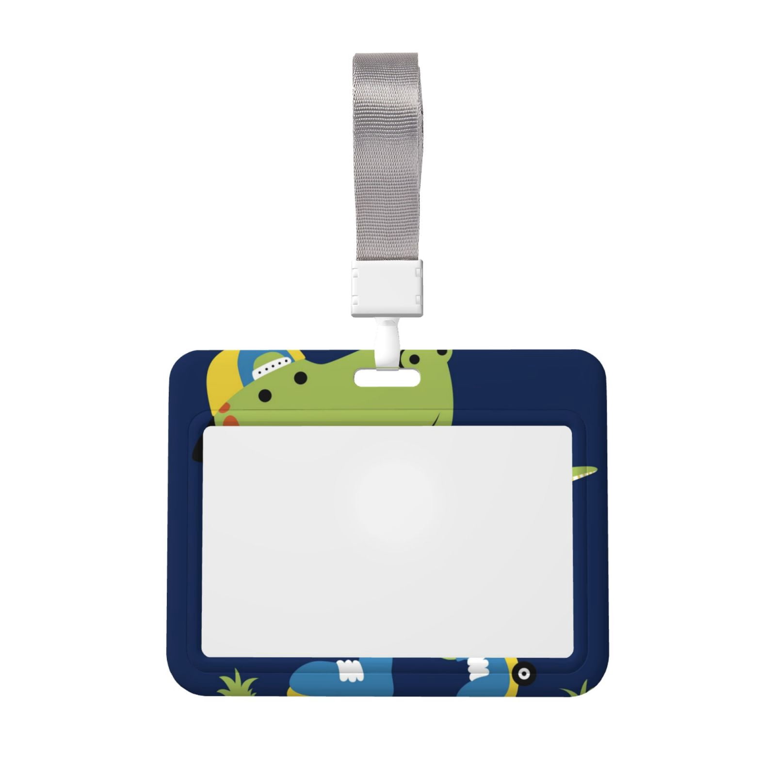 Junzan Dino Playing Roller Skate Id Badge Holder With Windows Key Card ...