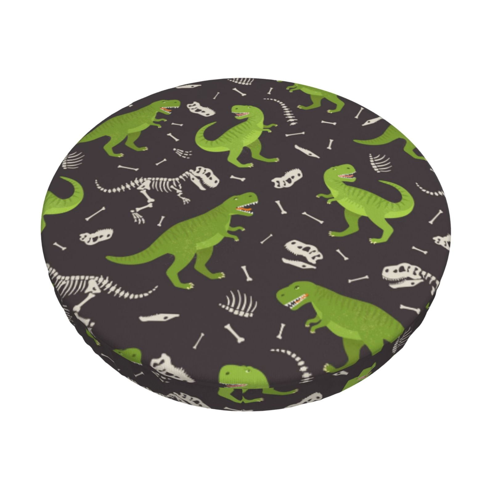 Junzan Dinosaur Skeleton Bar Stool Cover Round Seat Cushion With ...