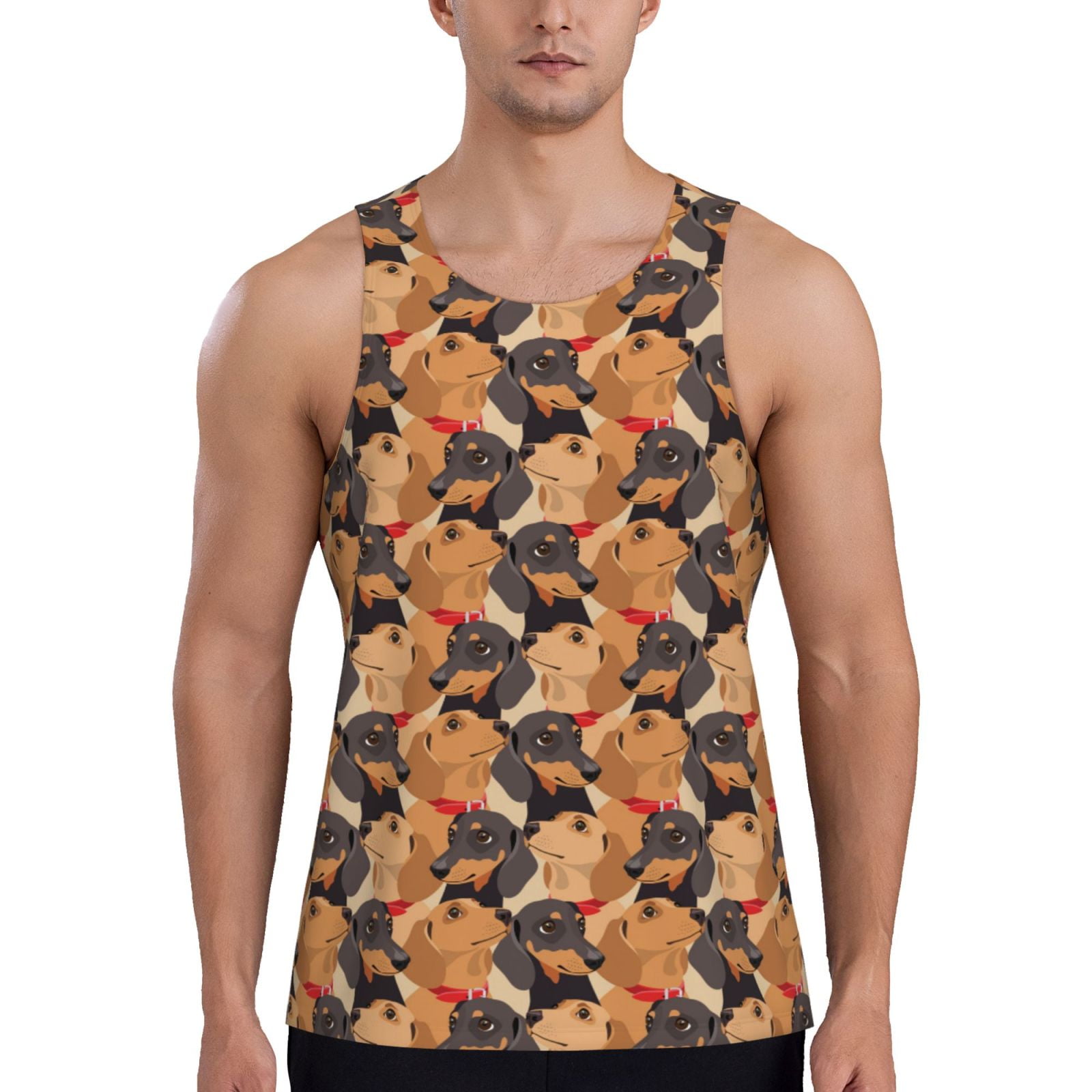 Junzan Dog for Men's Workout Tank Top Gym Muscle Tee Fitness ...