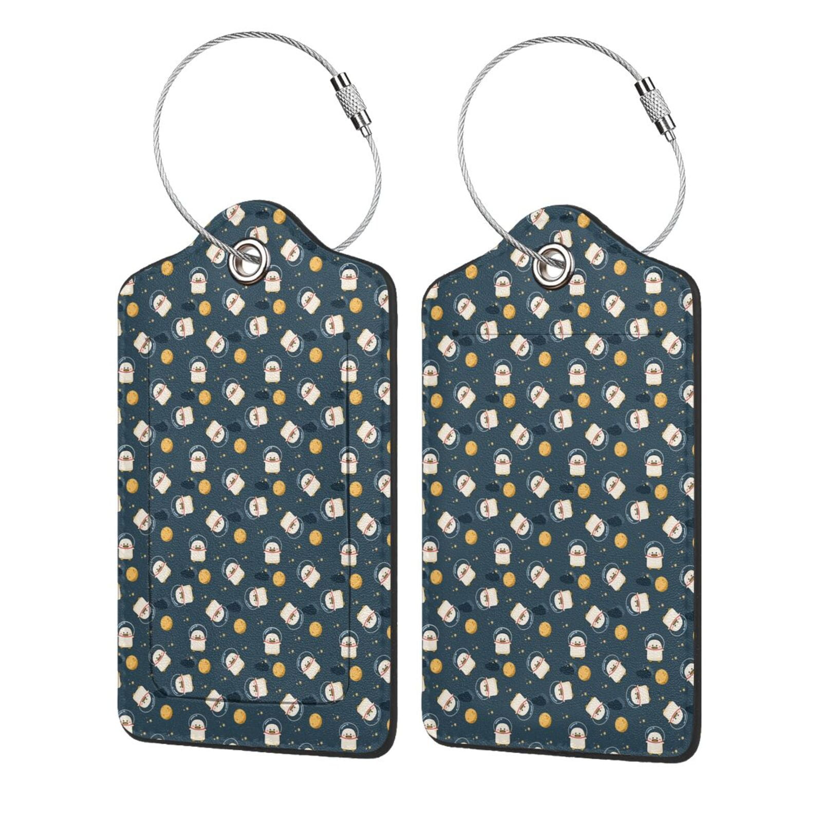 Junzan Duck In The Space for Luggage Tags,Leather Luggage Tags for ...