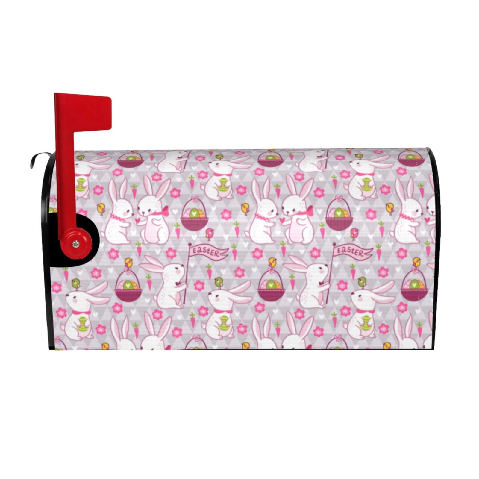 Junzan Easter Rabbit Pattern Mailbox Covers,Magnetic Mailbox Waterproof ...