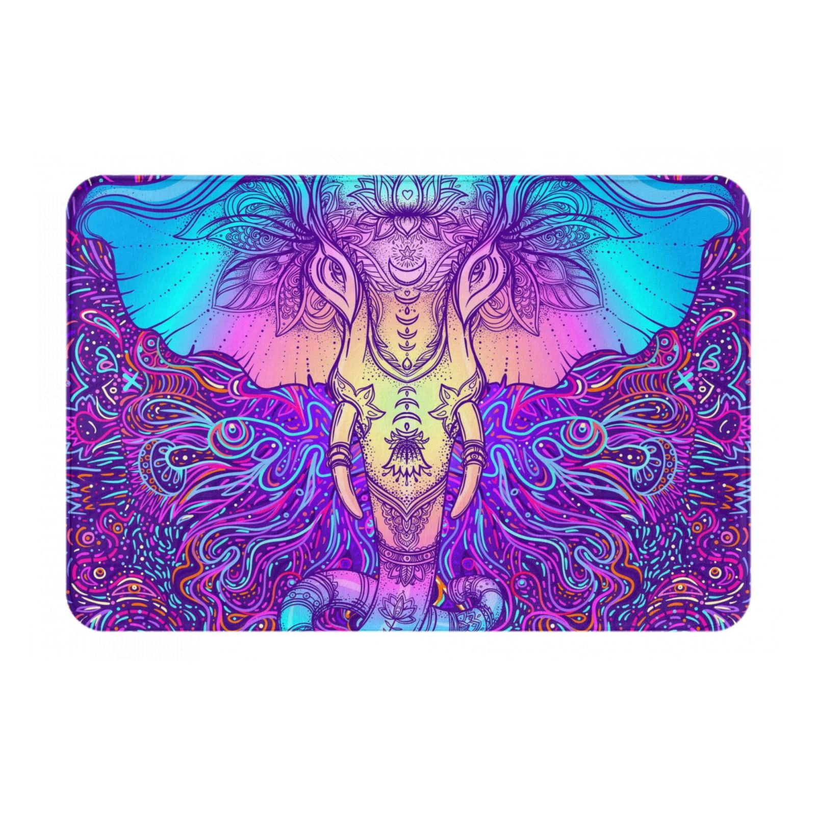 Junzan Elephant In Tribal Style Custom Funny Welcome Doormat ...