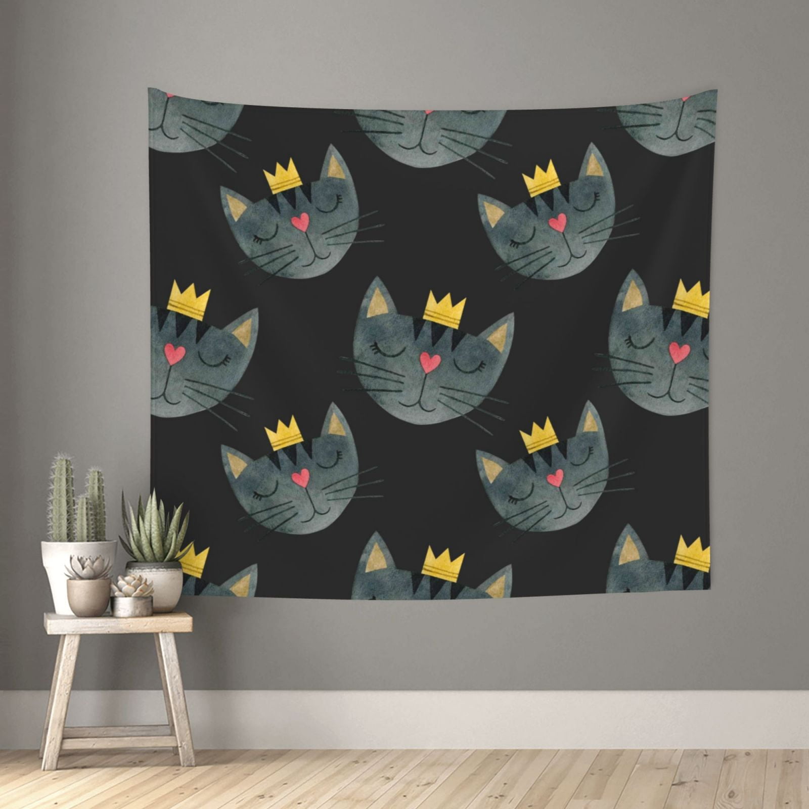 Junzan Faces Of The Cat Tapestry Wall Tapestry Home Decor For Room ...