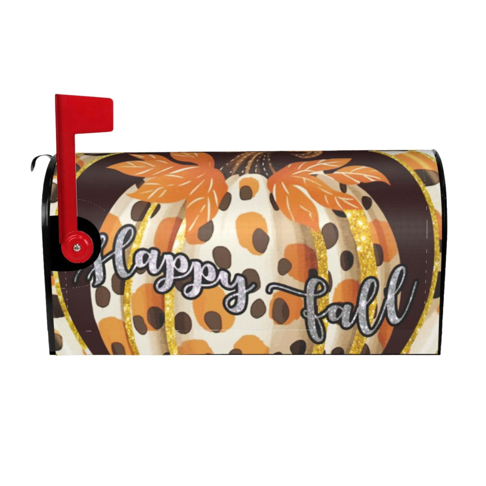 Junzan Fall Farmhouse Pumpkins Pattern Mailbox Covers,Magnetic Mailbox ...