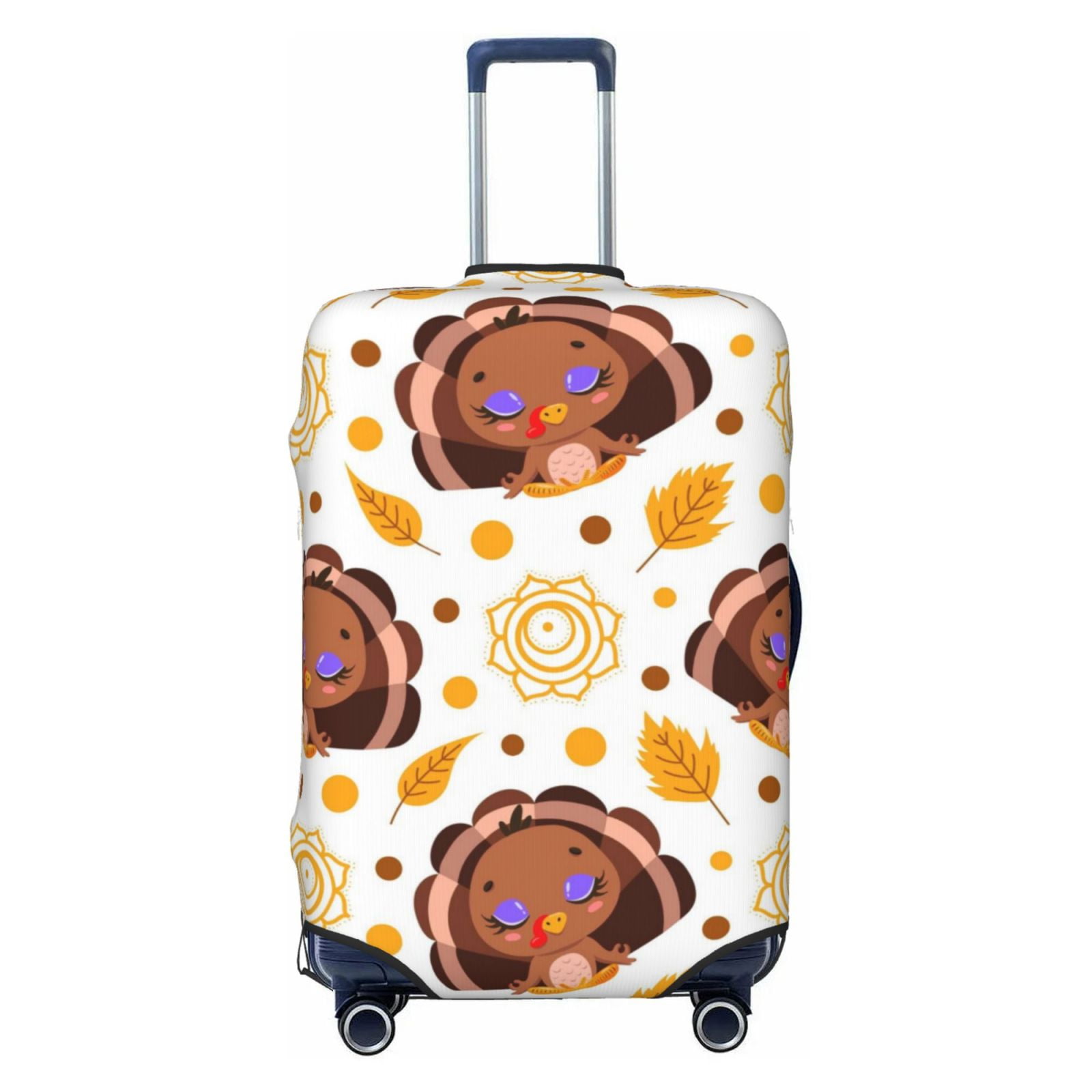 Junzan Fall Turkey Print Washable Luggage Cover - Fashion Suitcase ...