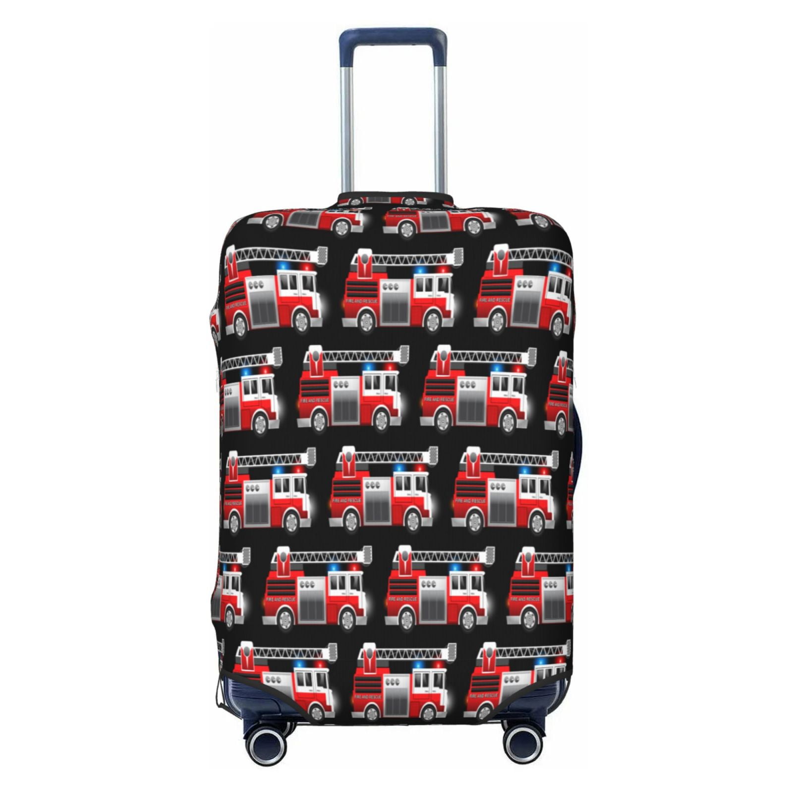 Junzan Fire And Rescue Truck Print Washable Luggage Cover - Fashion ...