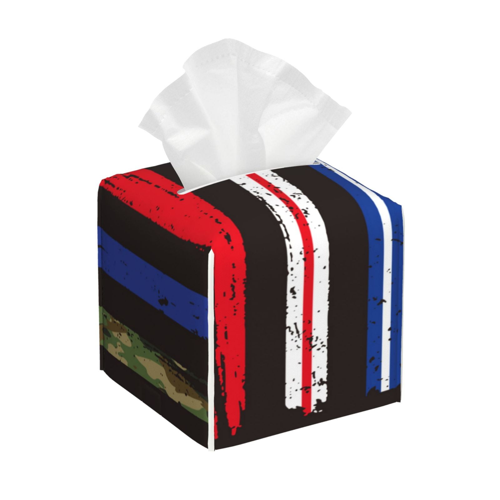 Junzan First Responder American Flag for Tissue Box Cover Holder ...