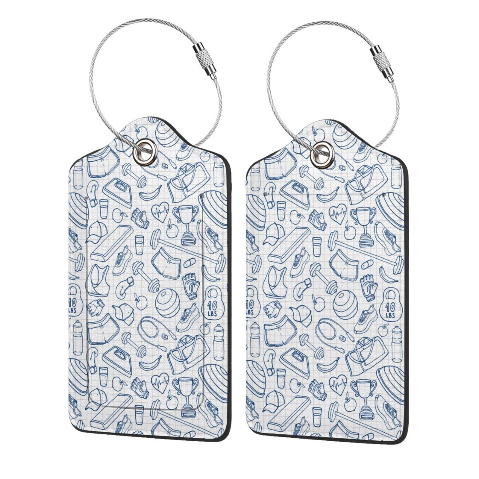 Junzan Fitness Guru for Luggage Tags,Leather Luggage Tags for Suitcases ...