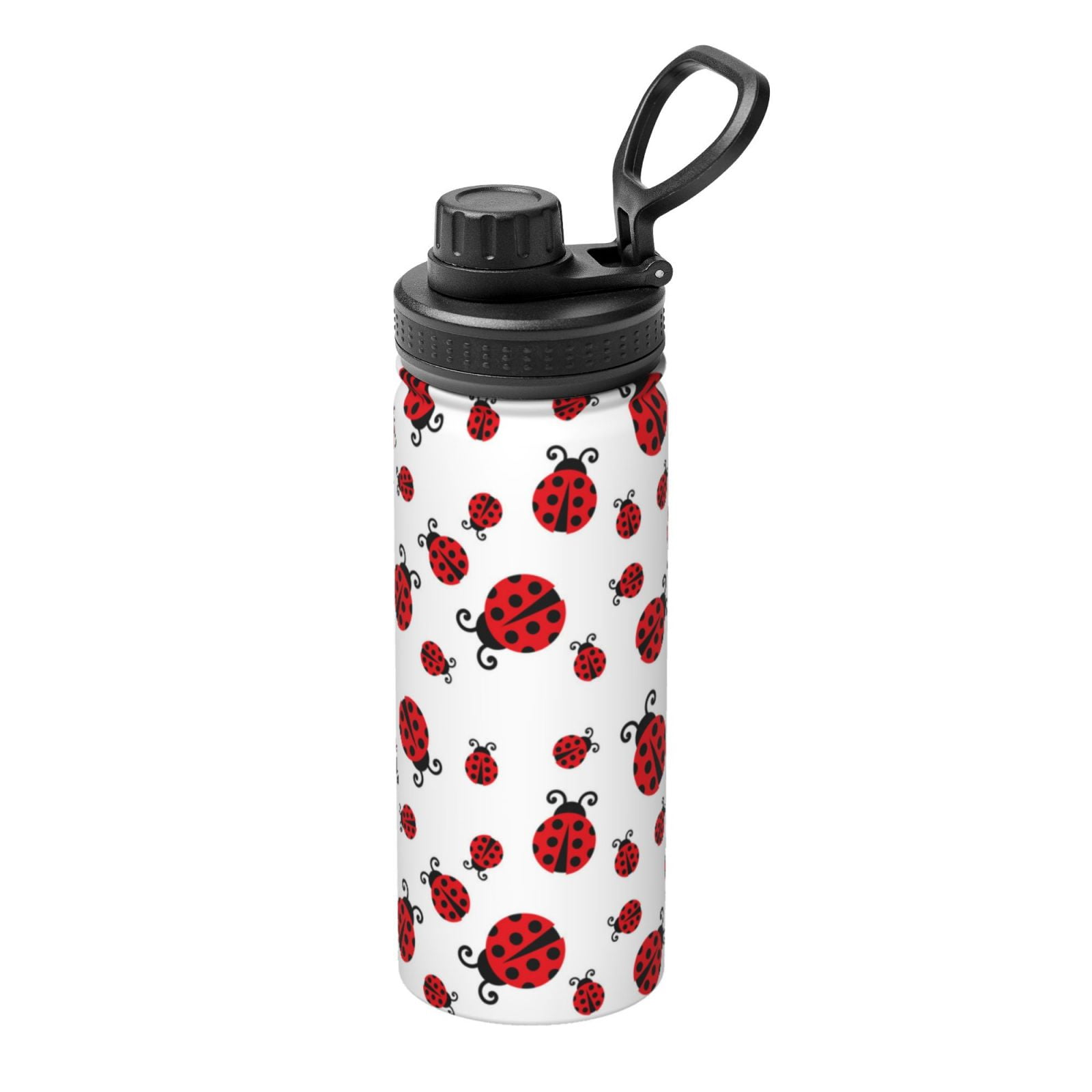 Junzan Fly Flying Ladybug Pattern 18OZ Stainless Steel Sports Water Cup ...