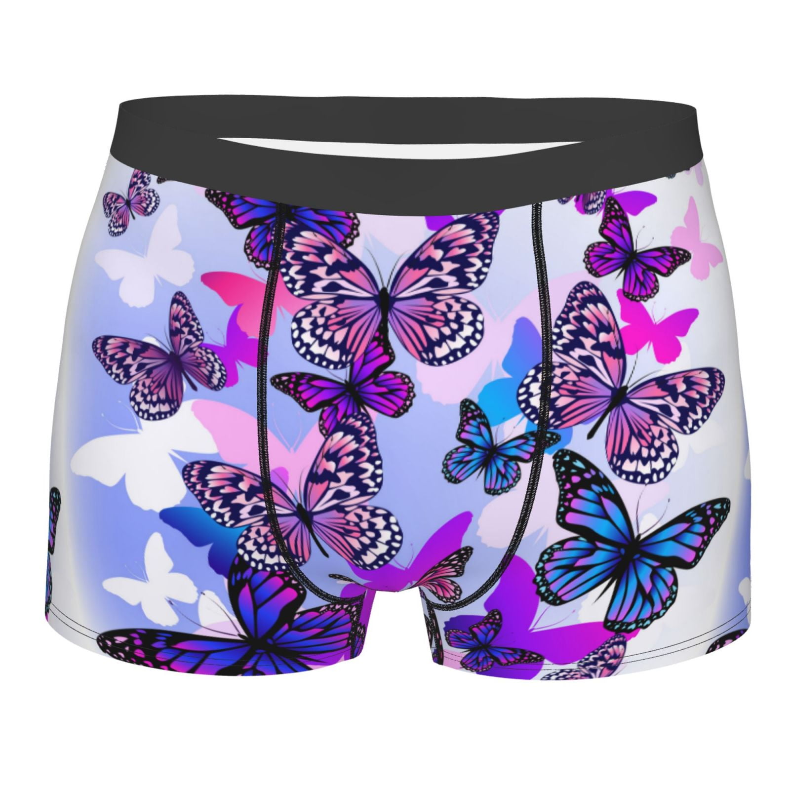 Junzan Flying Butterflies Mens Underwear Boxer Briefs For Men’s ...