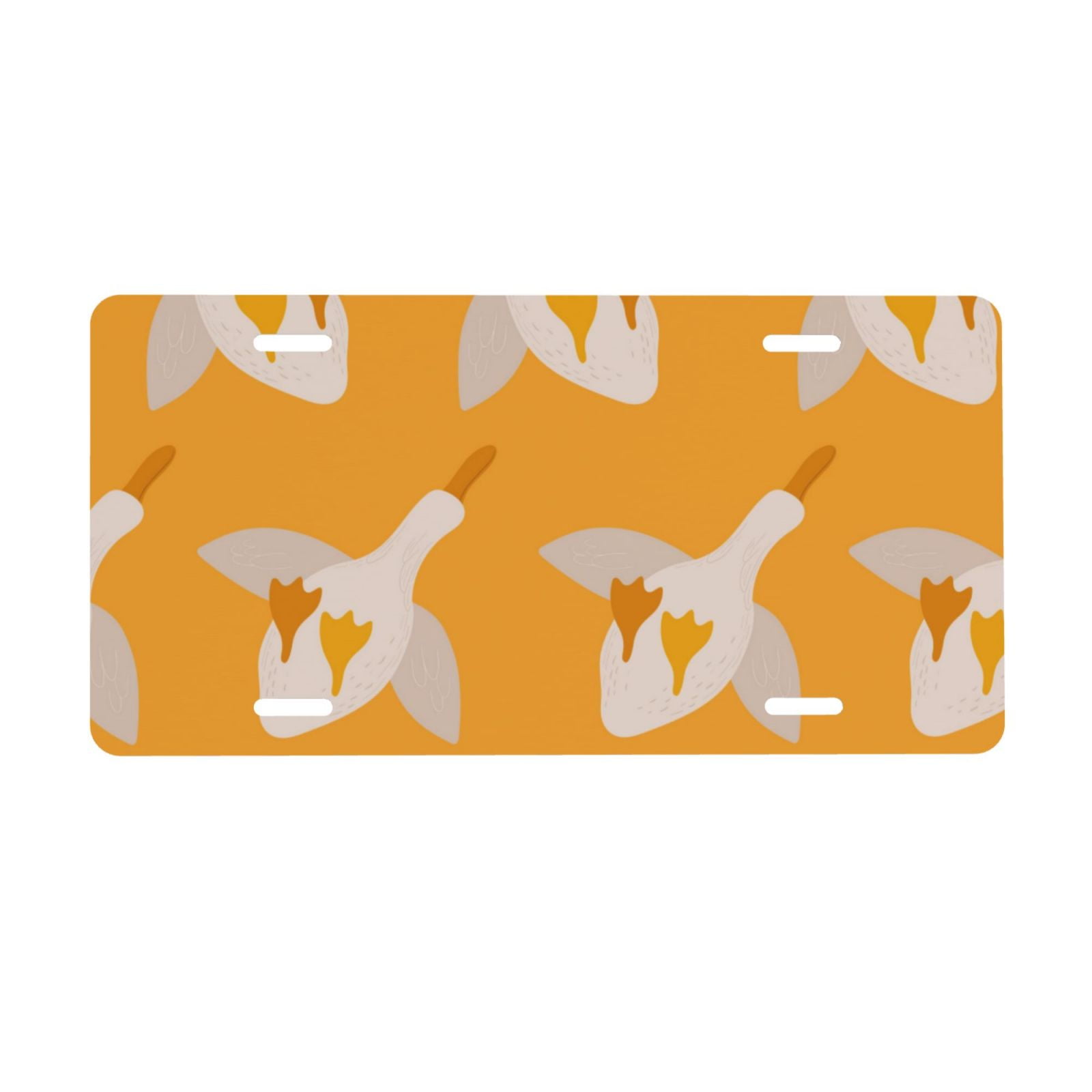 Junzan Flying Ducks Front License Plate Covers Decorative Car Metal ...