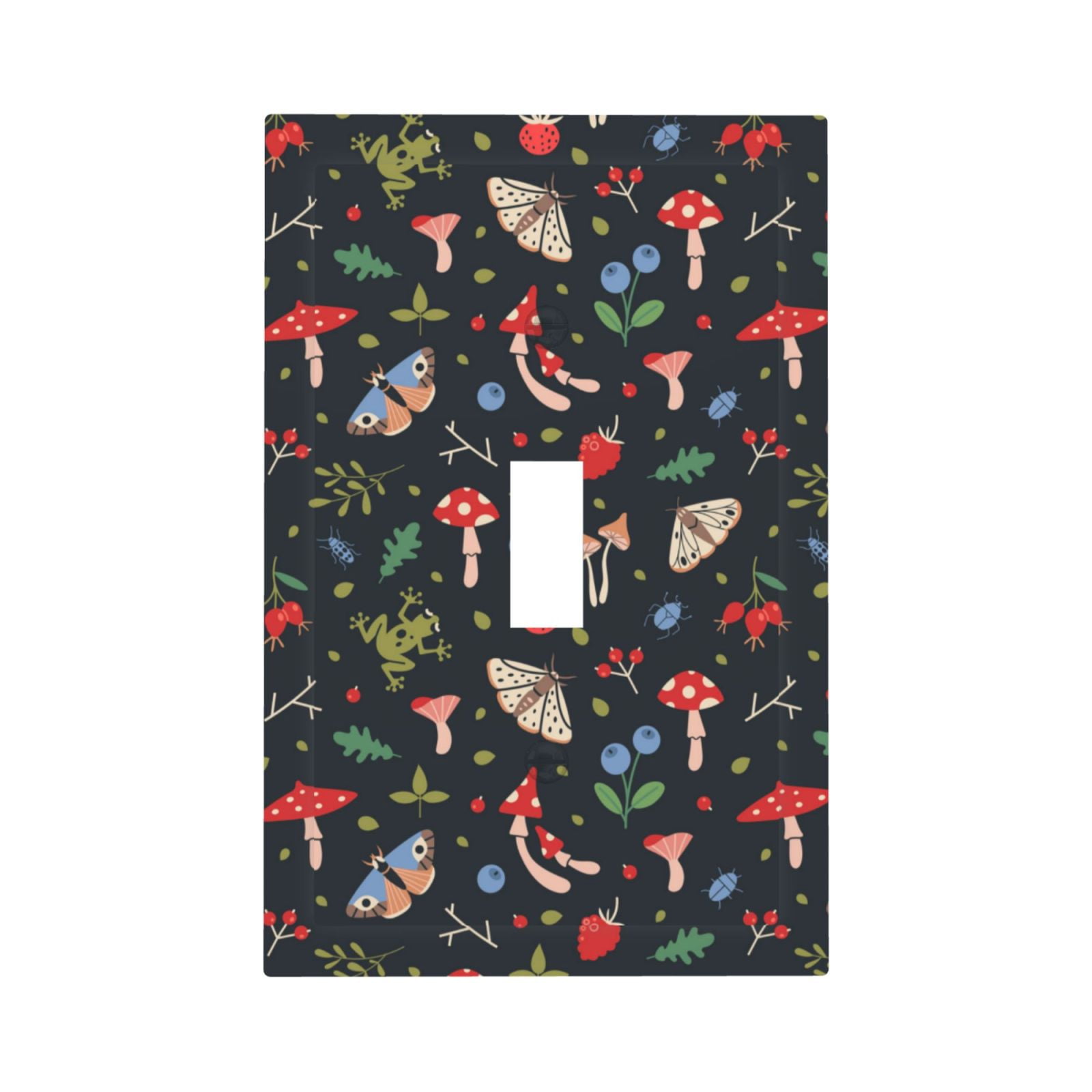 Junzan Forest Flora and Insects for Electrical Outlet Covers, 5" x 3 ...