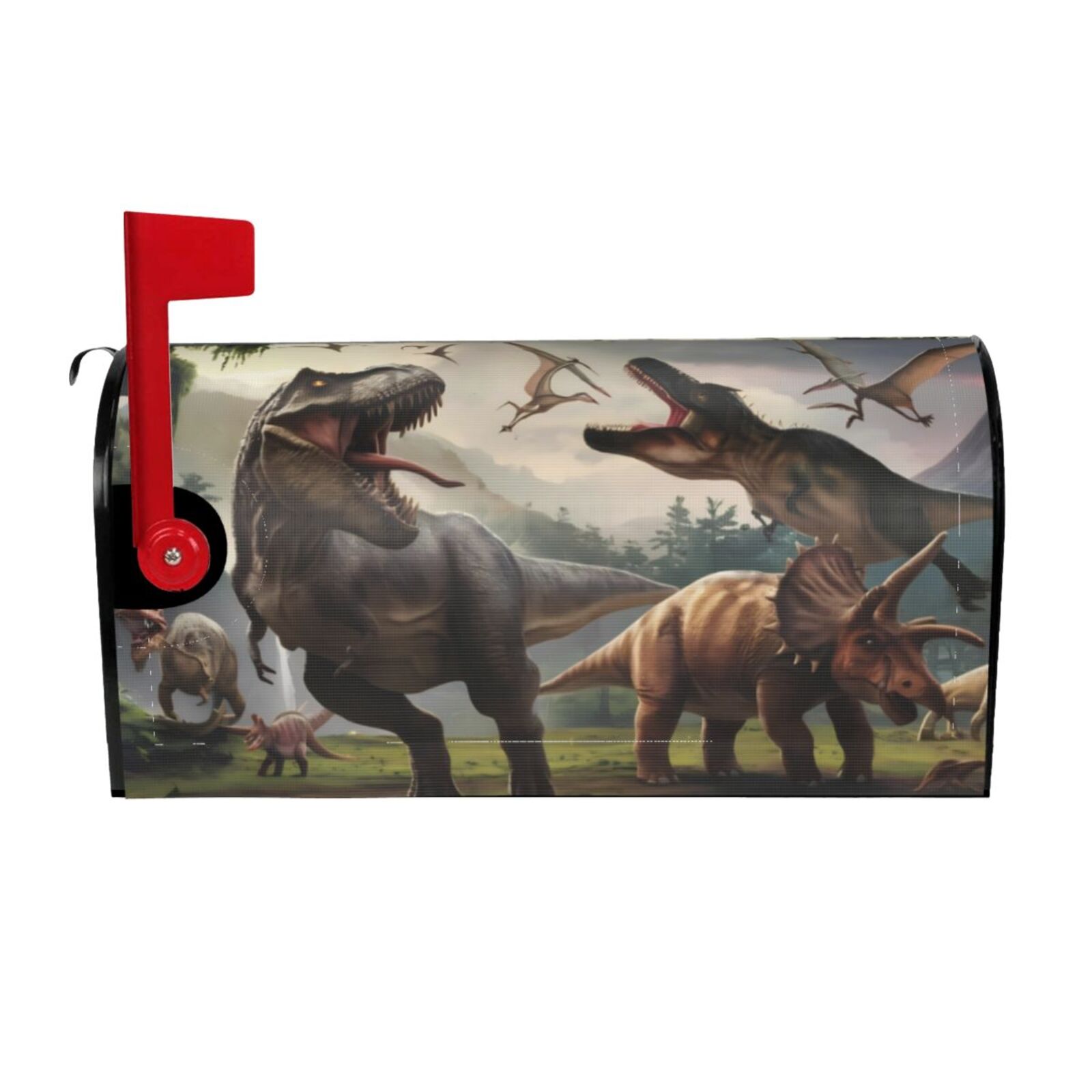 Junzan Forest Park Dinosaur Pattern Mailbox Covers,Magnetic Mailbox ...