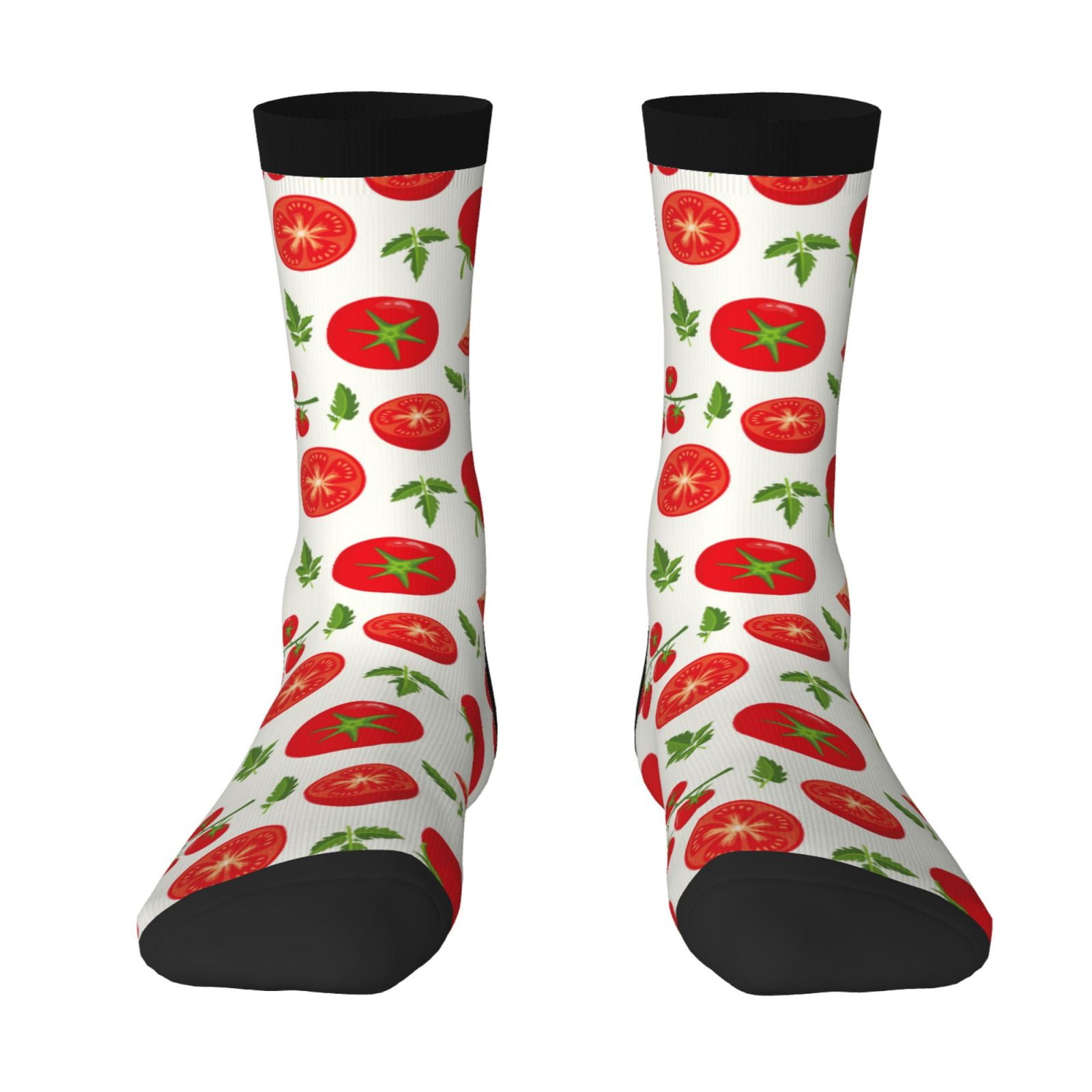 Junzan Fresh Red Tomato Mens Funny Socks For Men Women Colorful Fun ...